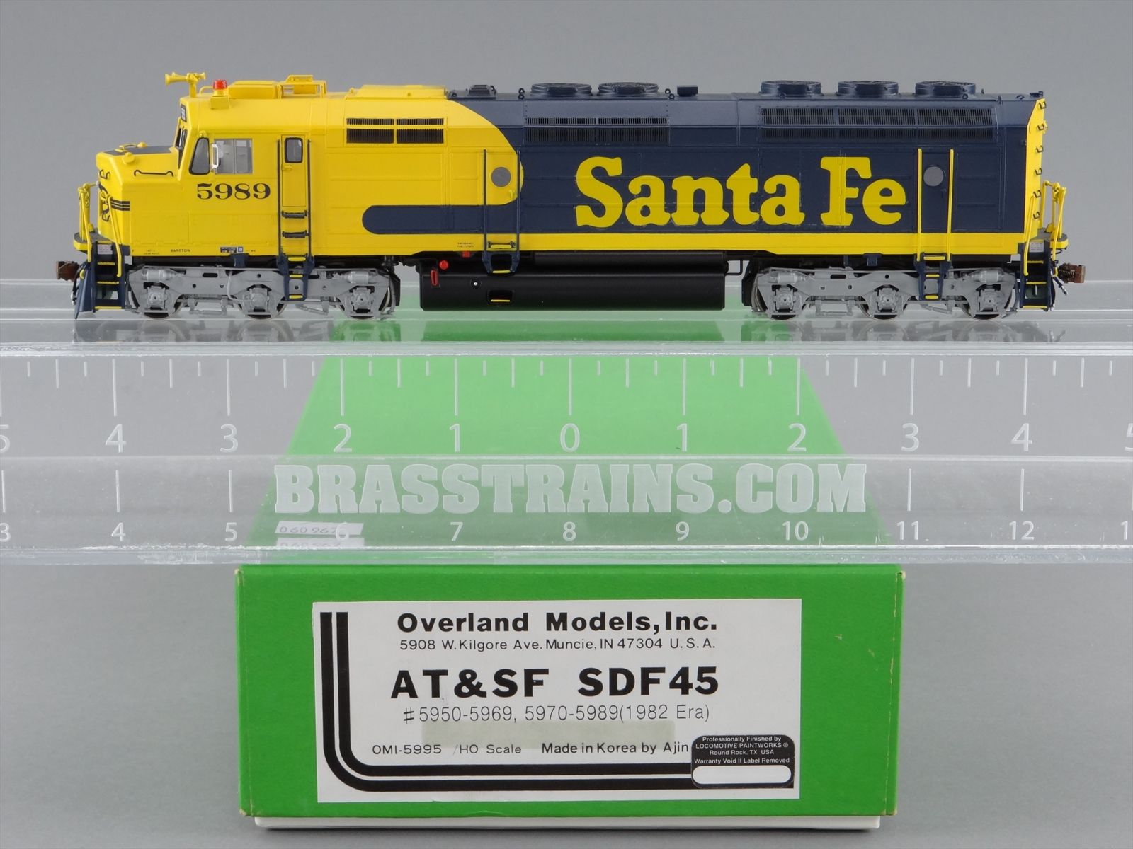 HO Brass Model Train - OMI 5995 Overland ATSF Santa Fe Kodachrome SDF45 ...