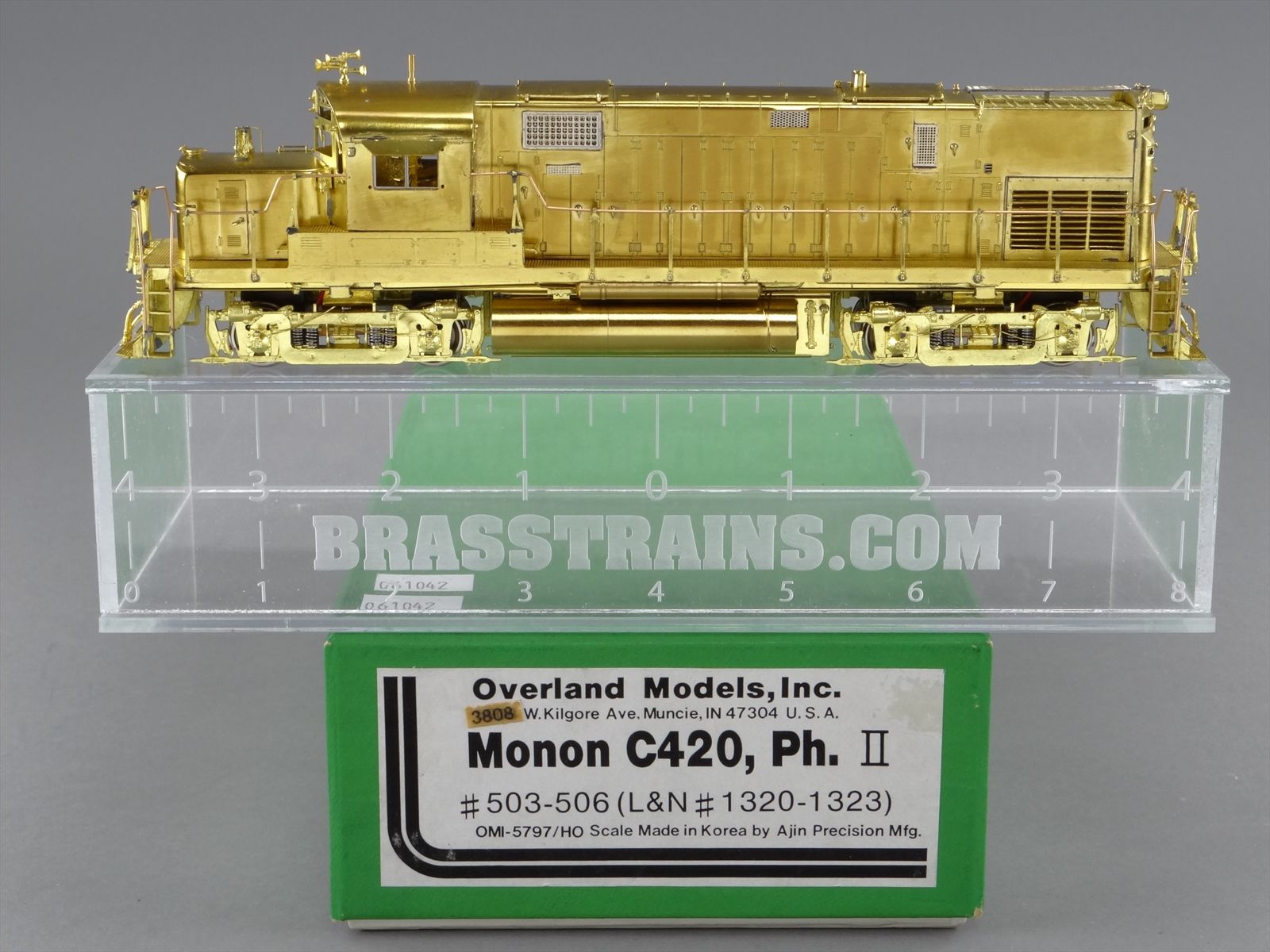 HO Brass OMI 5797 Overland Monon C420 Phase II #503-506 - L&N #1320-1323