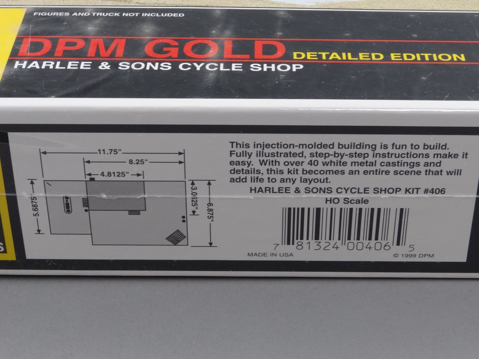 HO 1:87 Scale Building - DPM Gold Kit #406 Harlee & Sons Cycle Shop