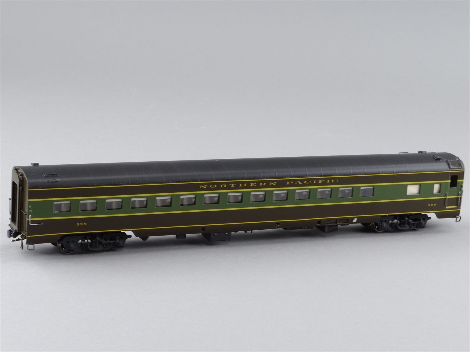 HO Brass AWE NP Northern Pacific NCL Pine Tree 56-Seat Coach w/ Leg ...