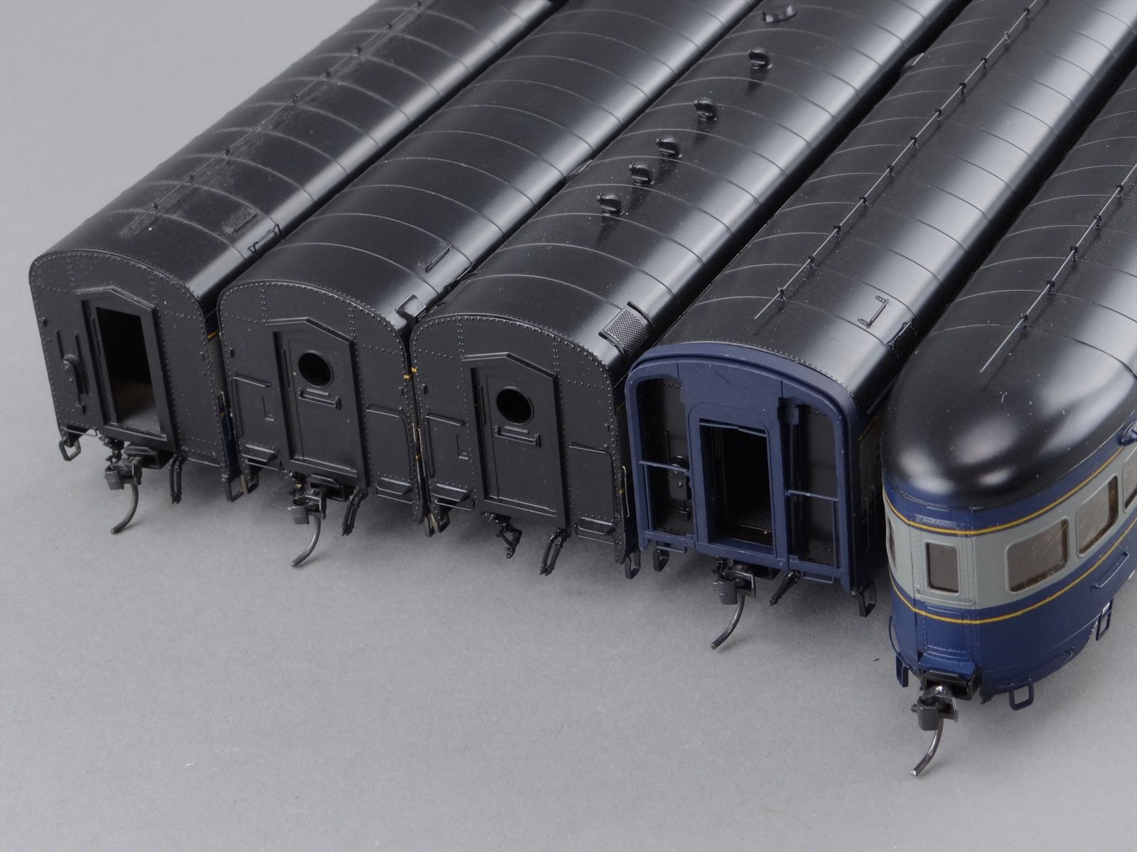 HO Brass Train Set - The Palace Car Co. B&O Baltimore & Ohio 5 Car Set ...