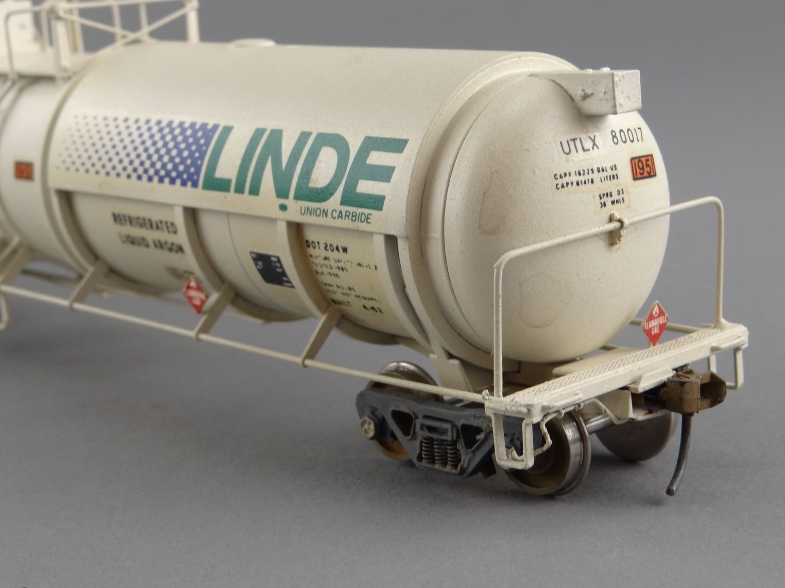 HO Brass Model - Overland OMI 3167 Linde Union Tank Car #80017 - CUSTOM