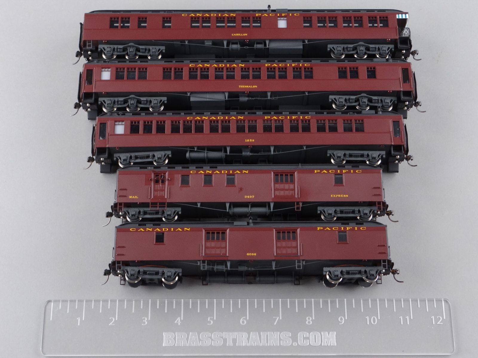 HO Brass Model Train - VH CPR CP Kettle Valley 5-Car Passenger Set - Custom - Very Nice