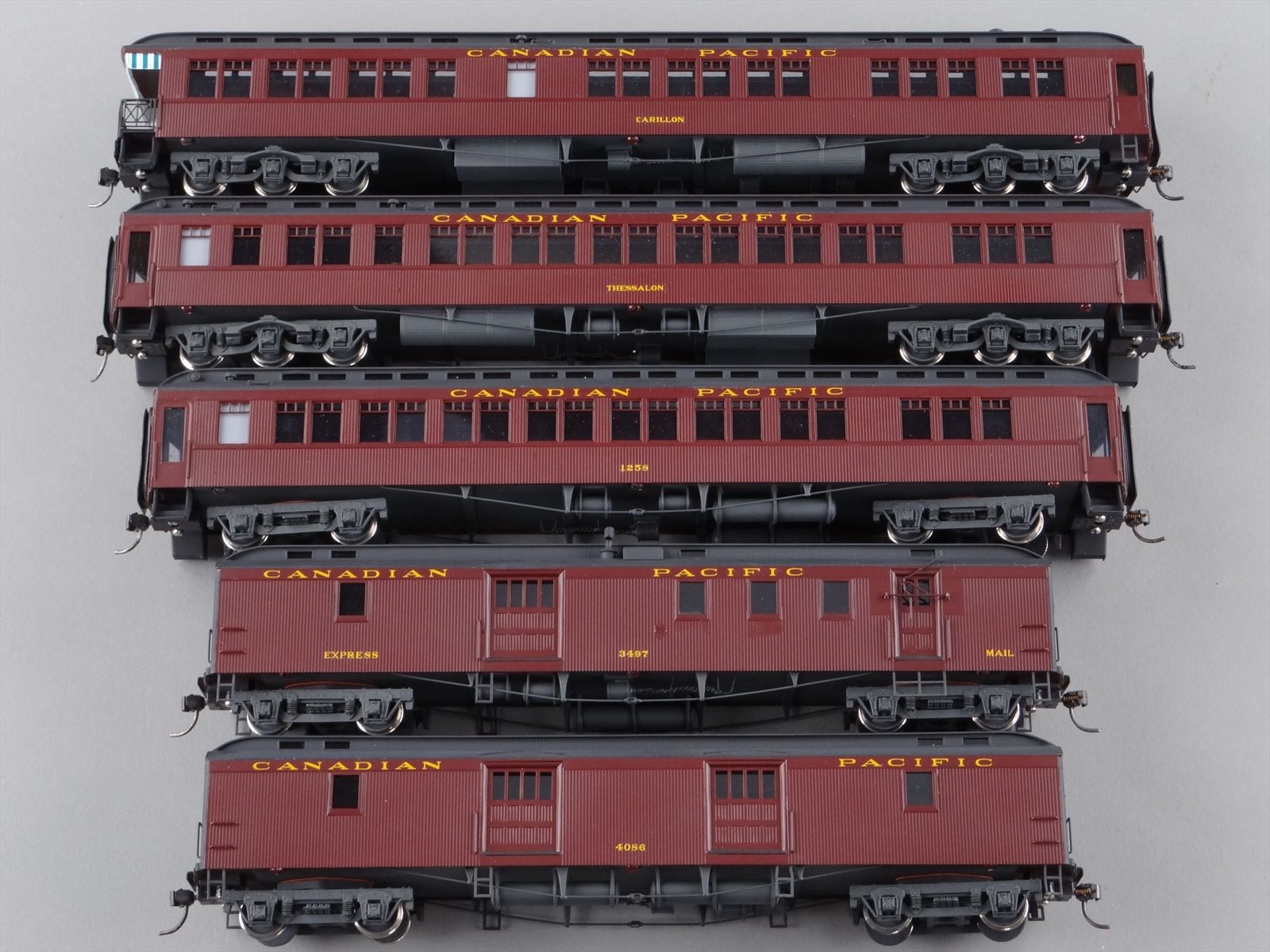 HO Brass Model Train - VH CPR CP Kettle Valley 5-Car Passenger Set - Custom - Very Nice