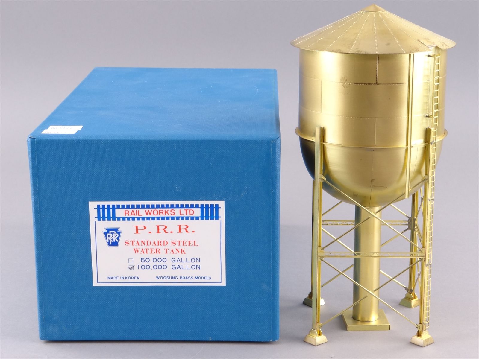 HO Brass Model - Railworks PRR Pennsylvania 100,000 Gallon Steel Water Tank