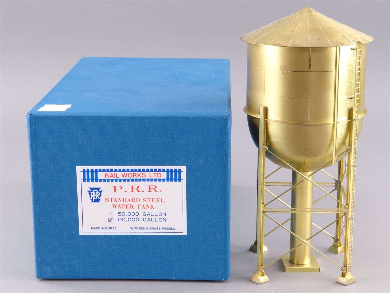 HO Brass Model - Railworks PRR Pennsylvania 100,000 Gallon Steel Water Tank