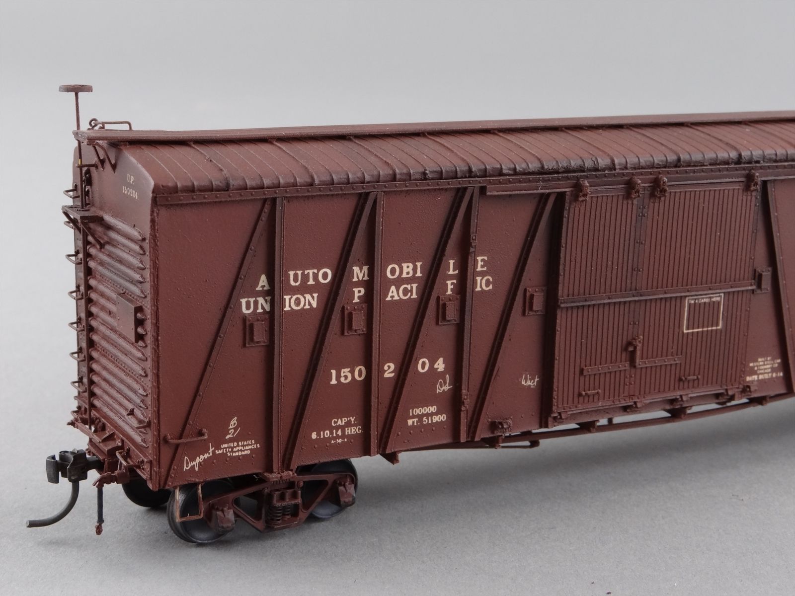 HO Westerfield 1101 Pro Built Kit - UP Union Pacific 50' Outside Braced ...