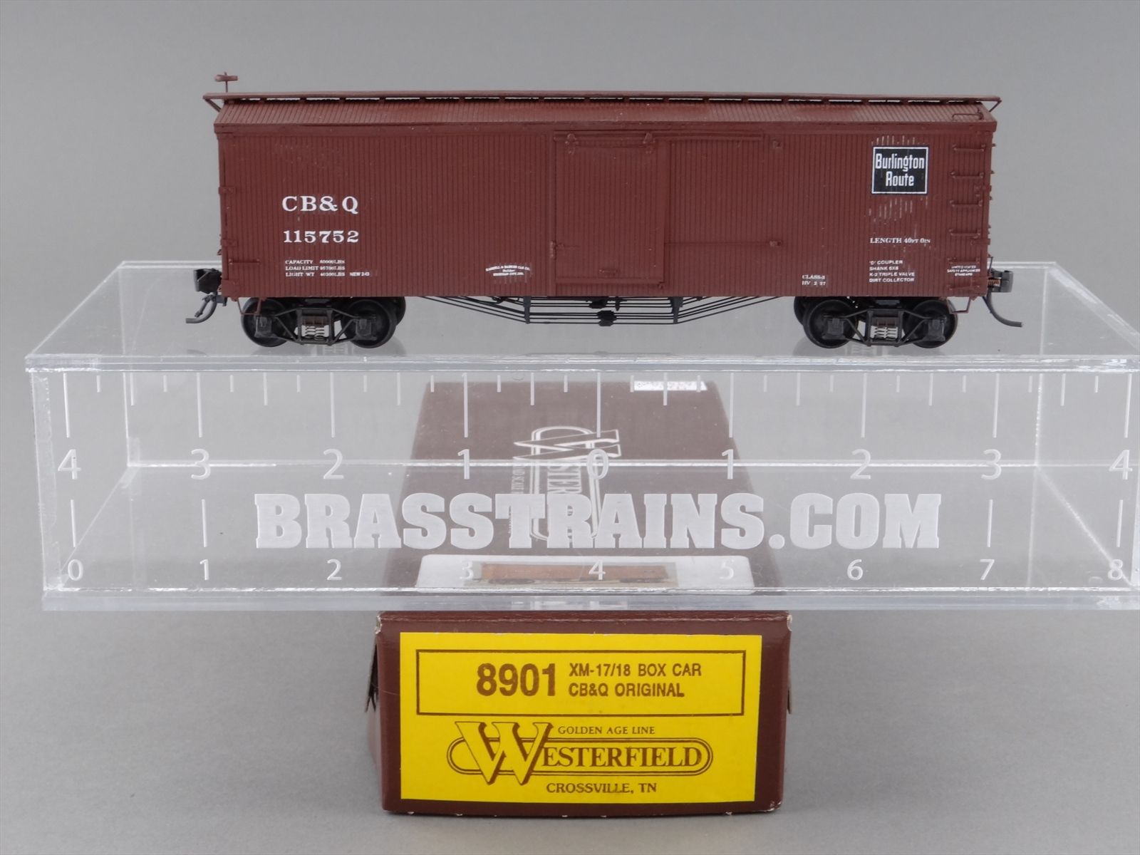 HO Westerfield 8901 Pro Built Kit - CB&Q Burlington XM-18 Box Car ...