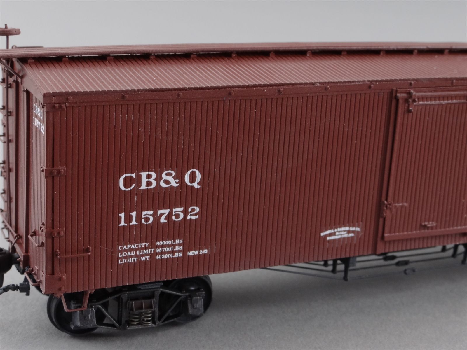 HO Westerfield 8901 Pro Built Kit - CB&Q Burlington XM-18 Box Car ...