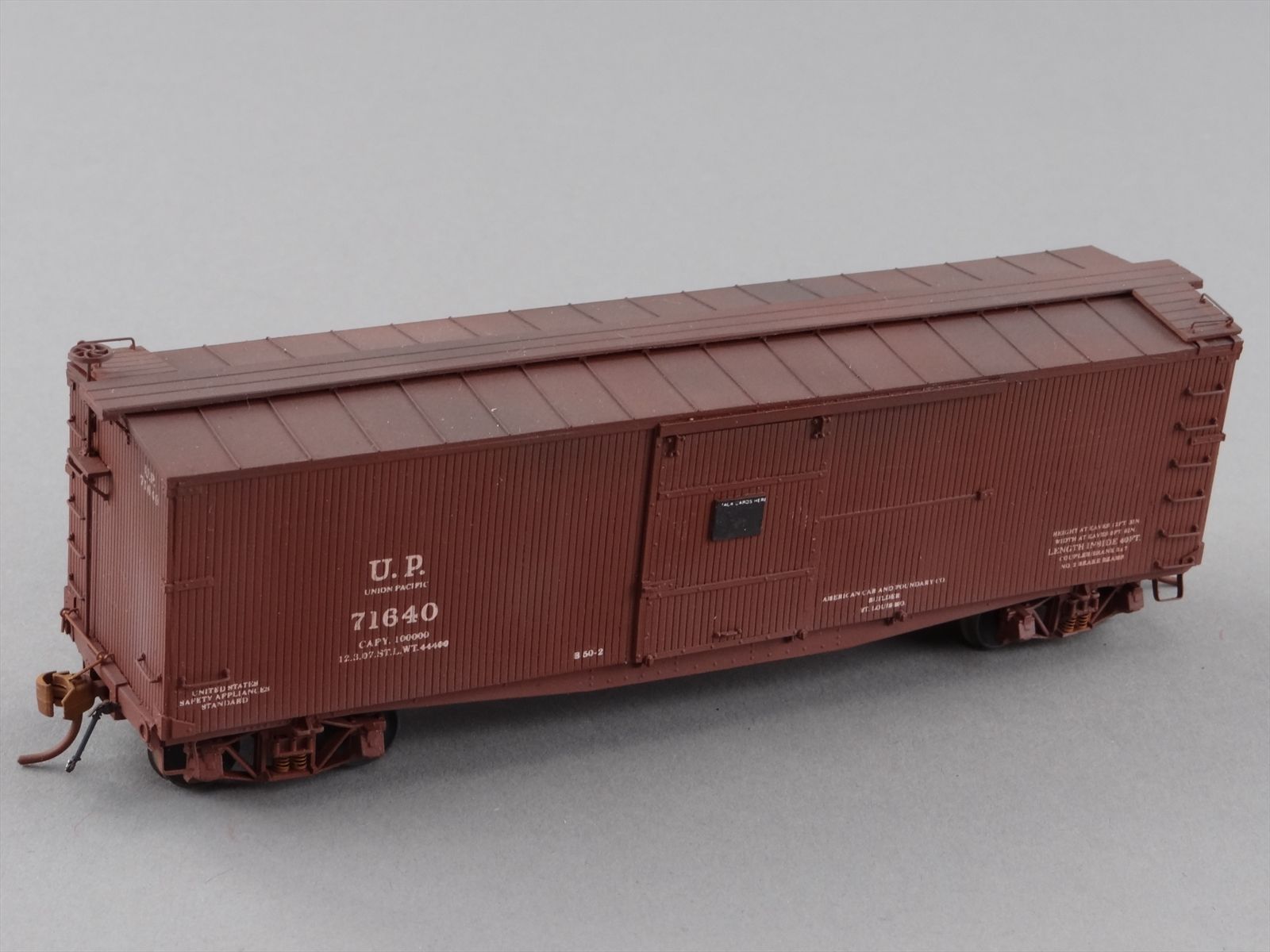 HO Westerfield 1702 Pro Built Kit - UP Union Pacific B-50-2 Box Car #71640 - Custom