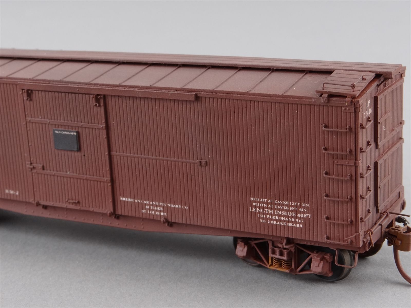 HO Westerfield 1702 Pro Built Kit - UP Union Pacific B-50-2 Box Car #71416 - Custom