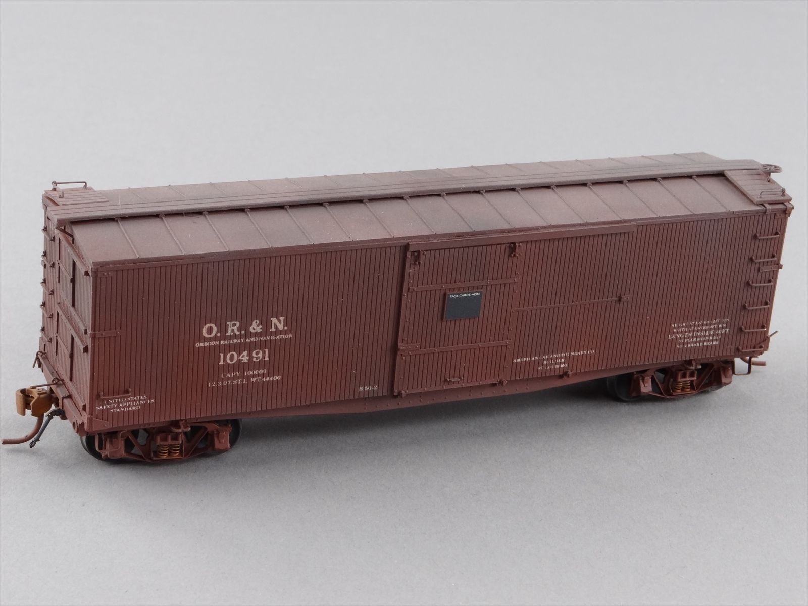 HO Westerfield 1702 Pro Built Kit - UP / OR&N Oregon Railway & Navigation B-50-2 Box Car #10491 ...