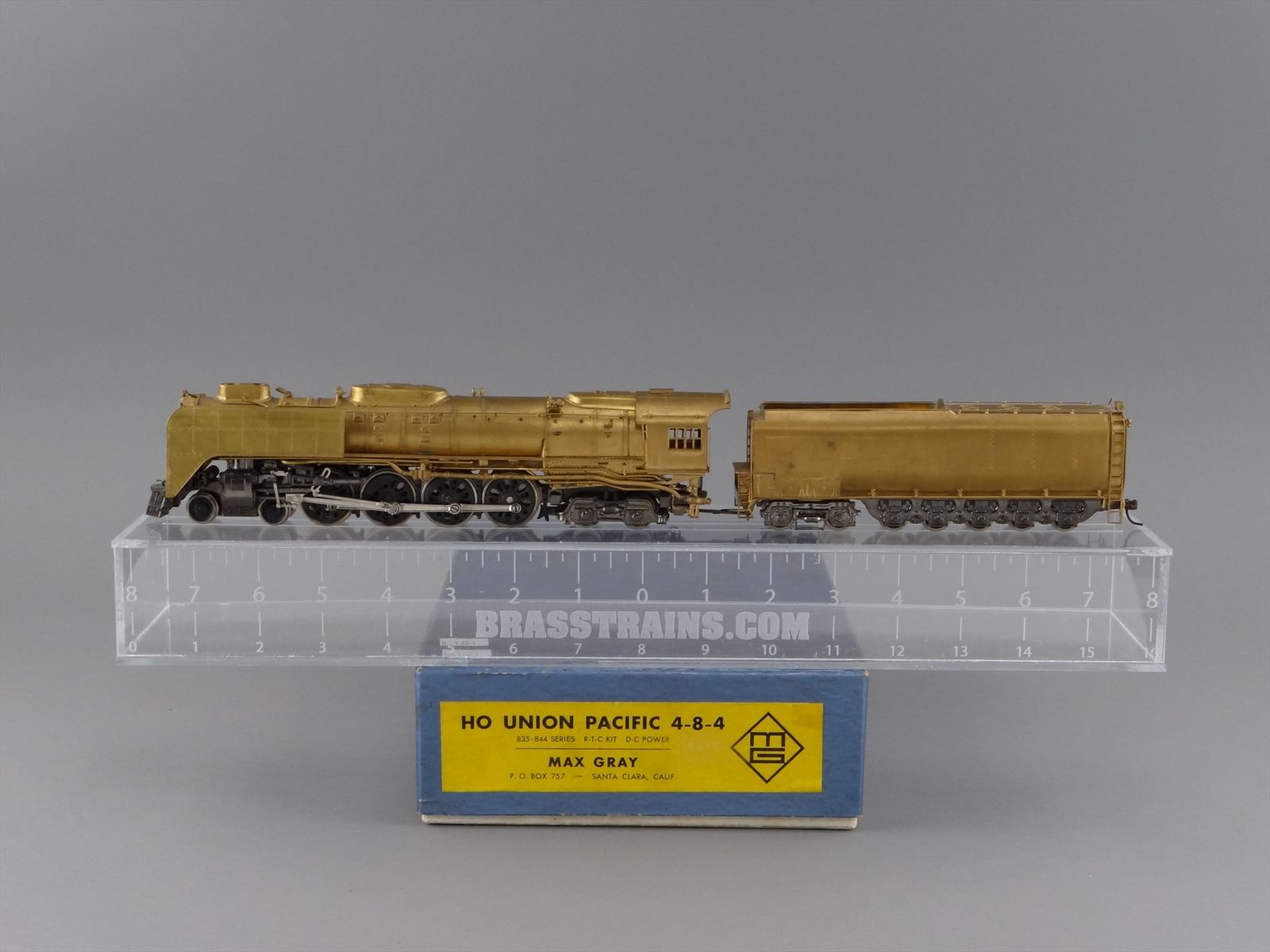 HO Brass Model Train - Max Gray UP Union Pacific 4-8-4 FEF-3 Steam w ...
