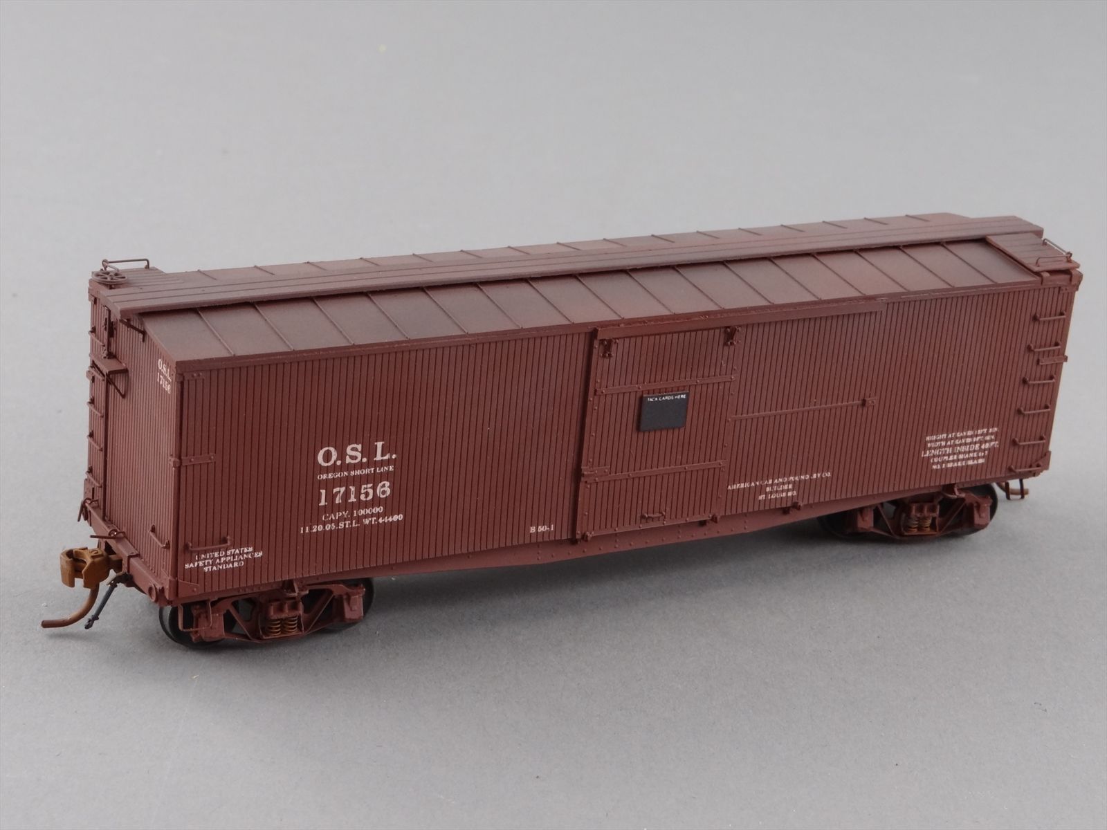 HO Westerfield 1702 Pro Built Kit - UP / OSL Oregon Short Line B-50-1 Box Car #17156 - Custom