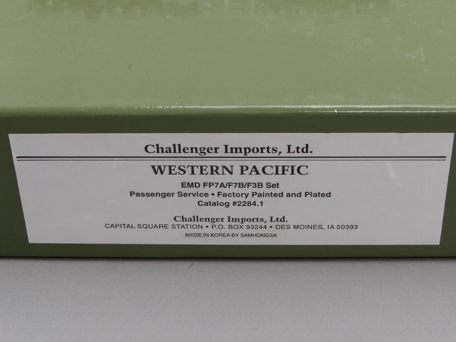 HO Brass Model Train - CIL 2284.1 Challenger WP Western Pacific EMD FP7A F7B F3B A-B-B Diesel Set