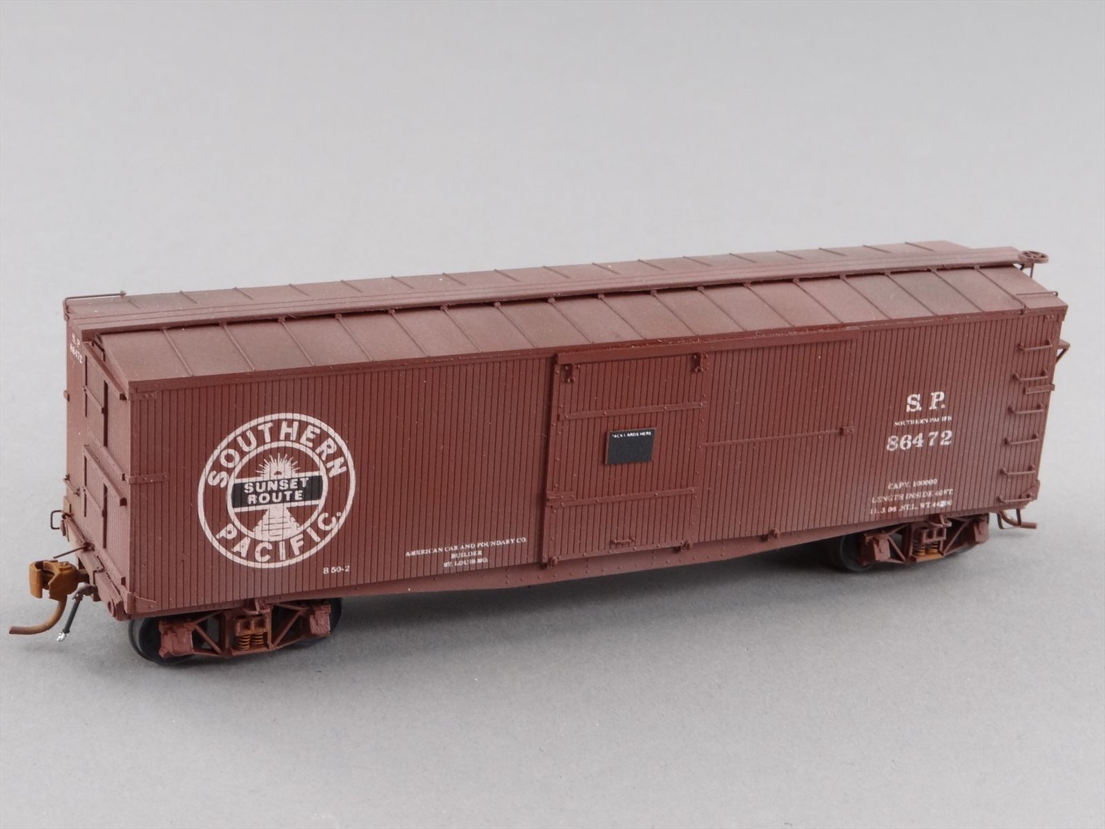 HO Westerfield 1701 Pro Built Kit - SP Southern Pacific B-50-2 Box Car #86472 - Custom