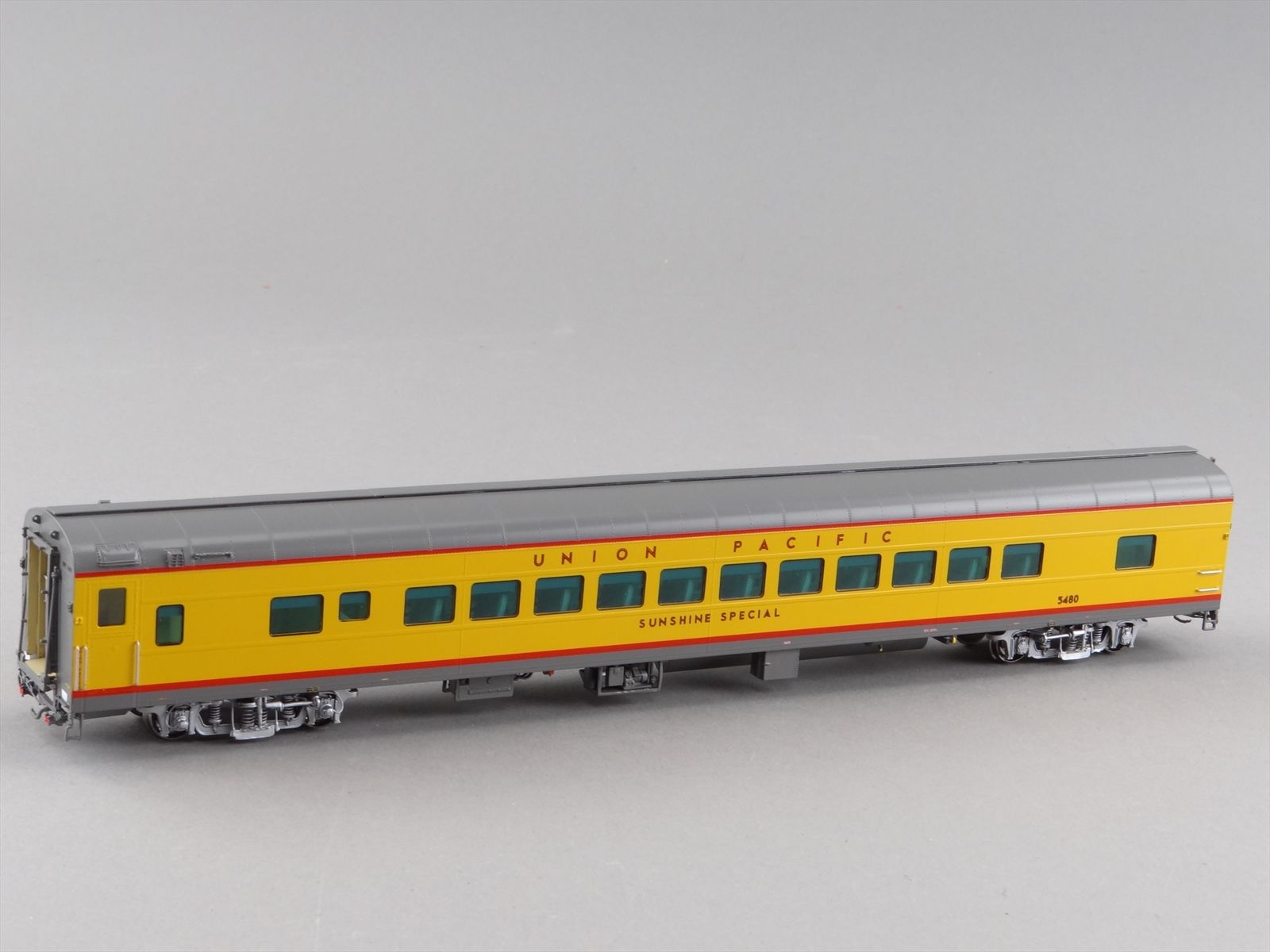 HO Brass Model Train - OMI 3436.1 UP Union Pacific Coach #5480 - Sunshine Special - Lights ...