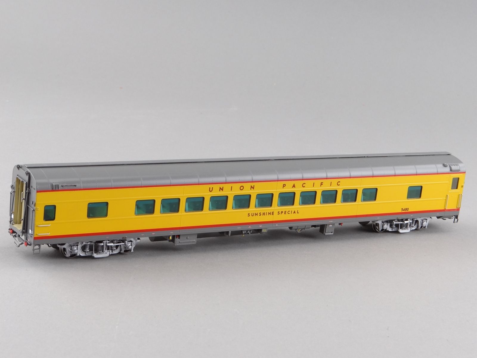 HO Brass Model Train - OMI 3436.1 UP Union Pacific Coach #5480 - Sunshine Special - Lights ...