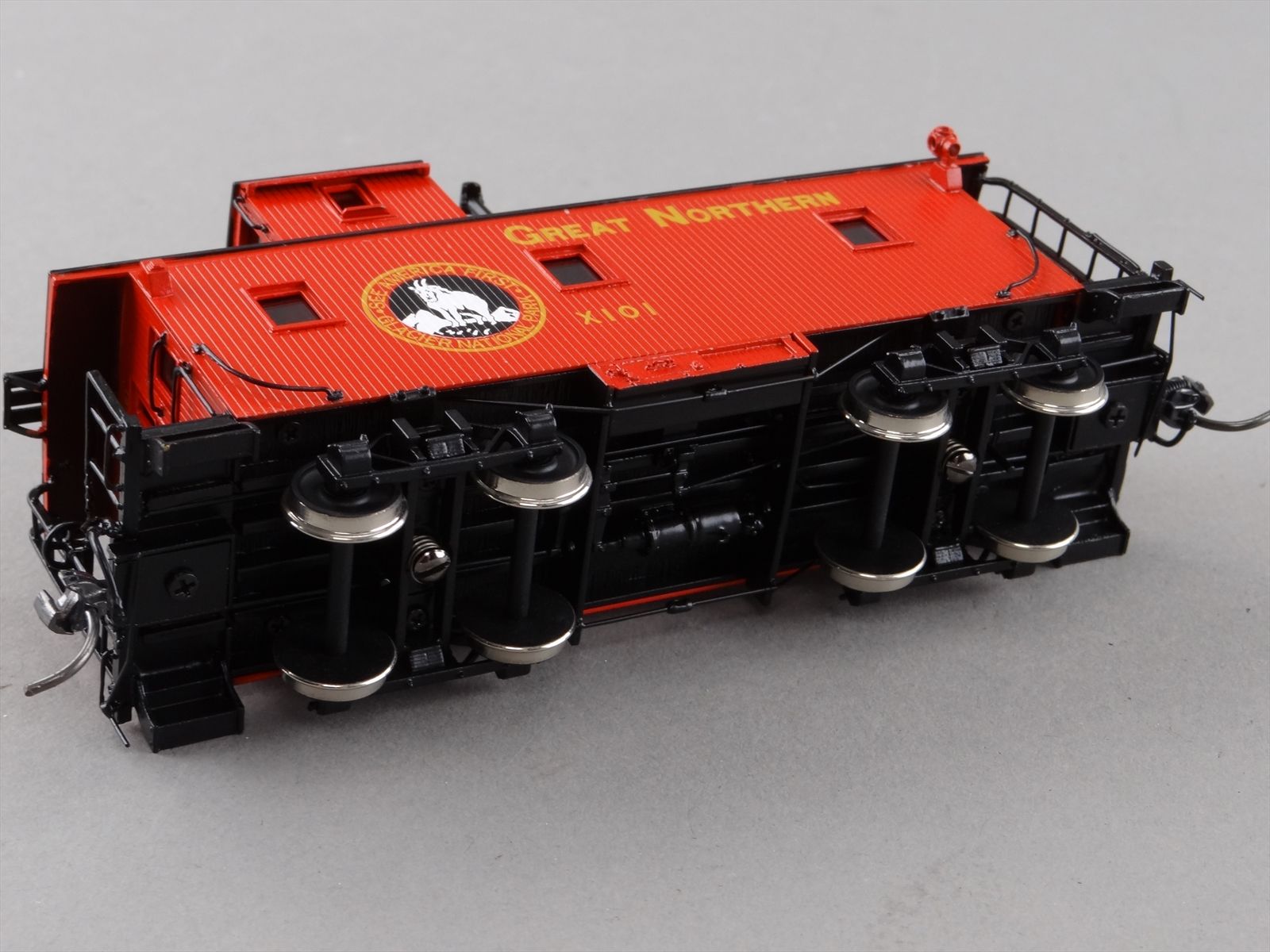 HO Brass Model Train North Bank Line GN 25' Truss Rod Caboose Road # ...