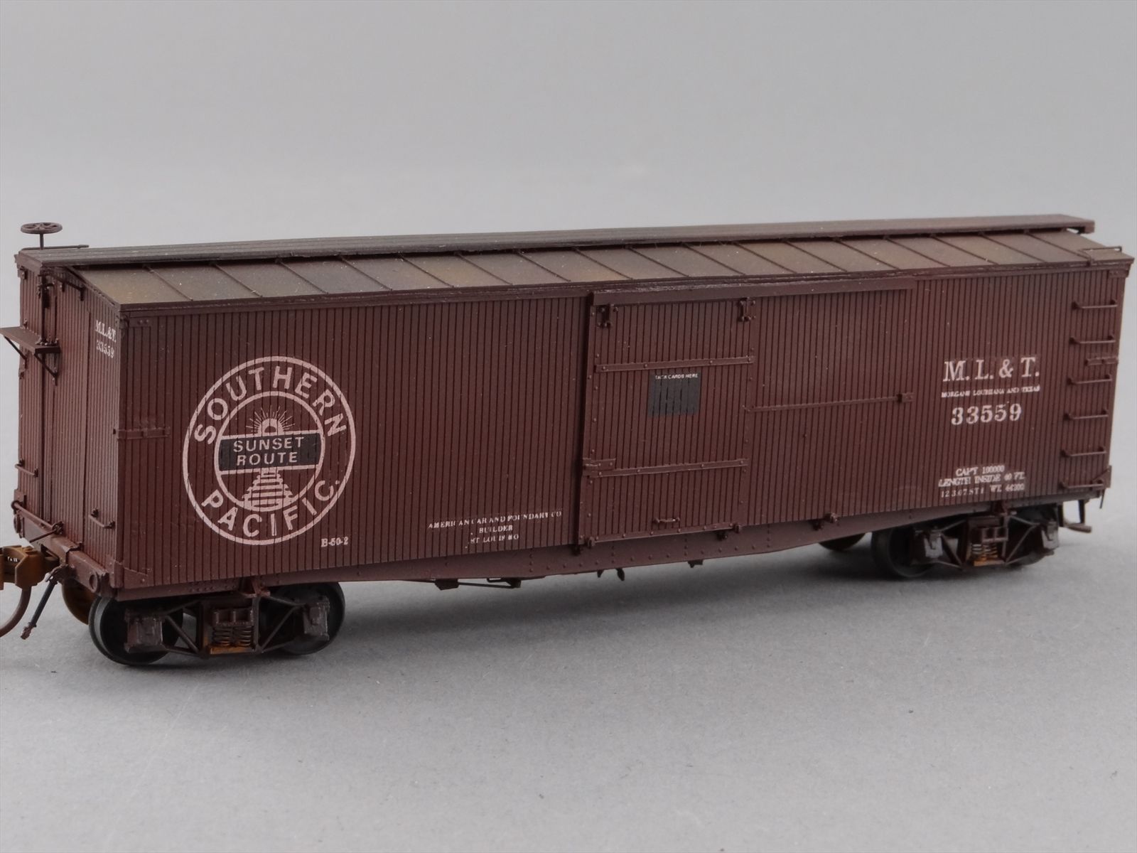 HO Westerfield 1701 Pro Built Kit - SP Southern Pacific Sunset Route / ML&T B-50-2 Box Car ...