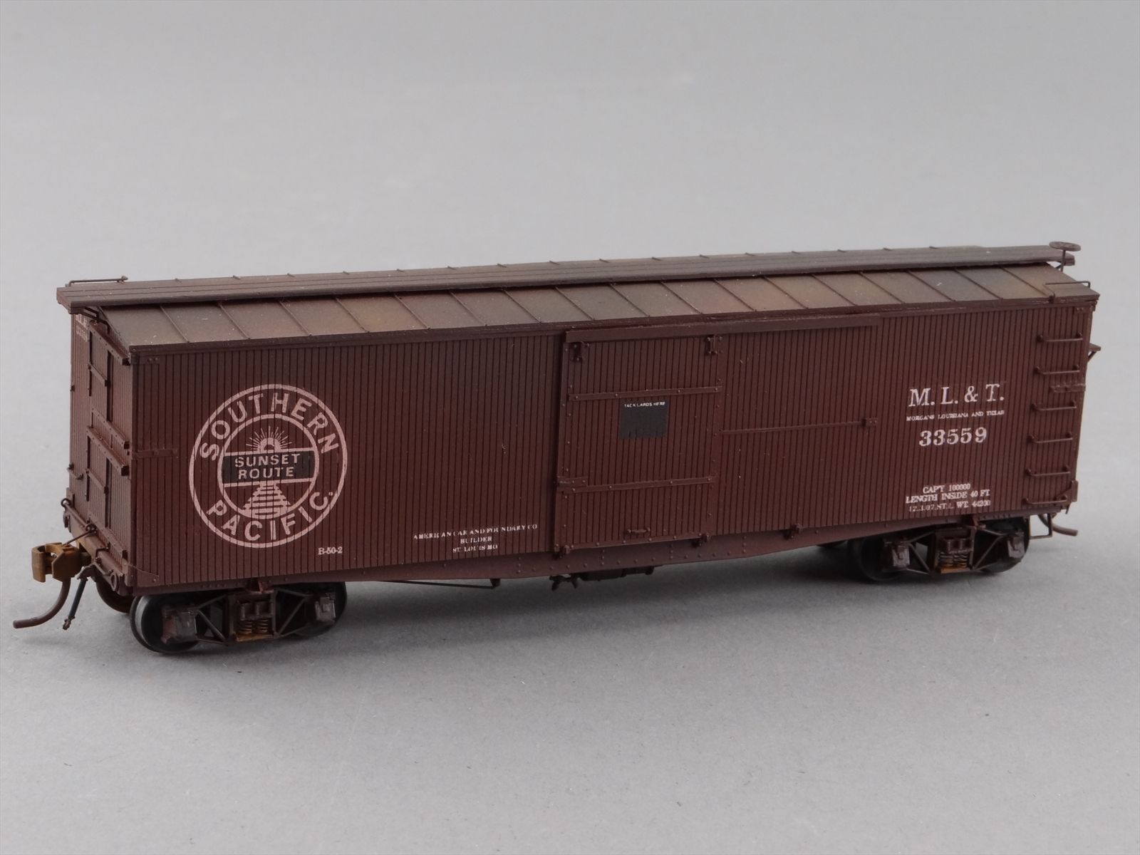 HO Westerfield 1701 Pro Built Kit - SP Southern Pacific Sunset Route / ML&T B-50-2 Box Car ...