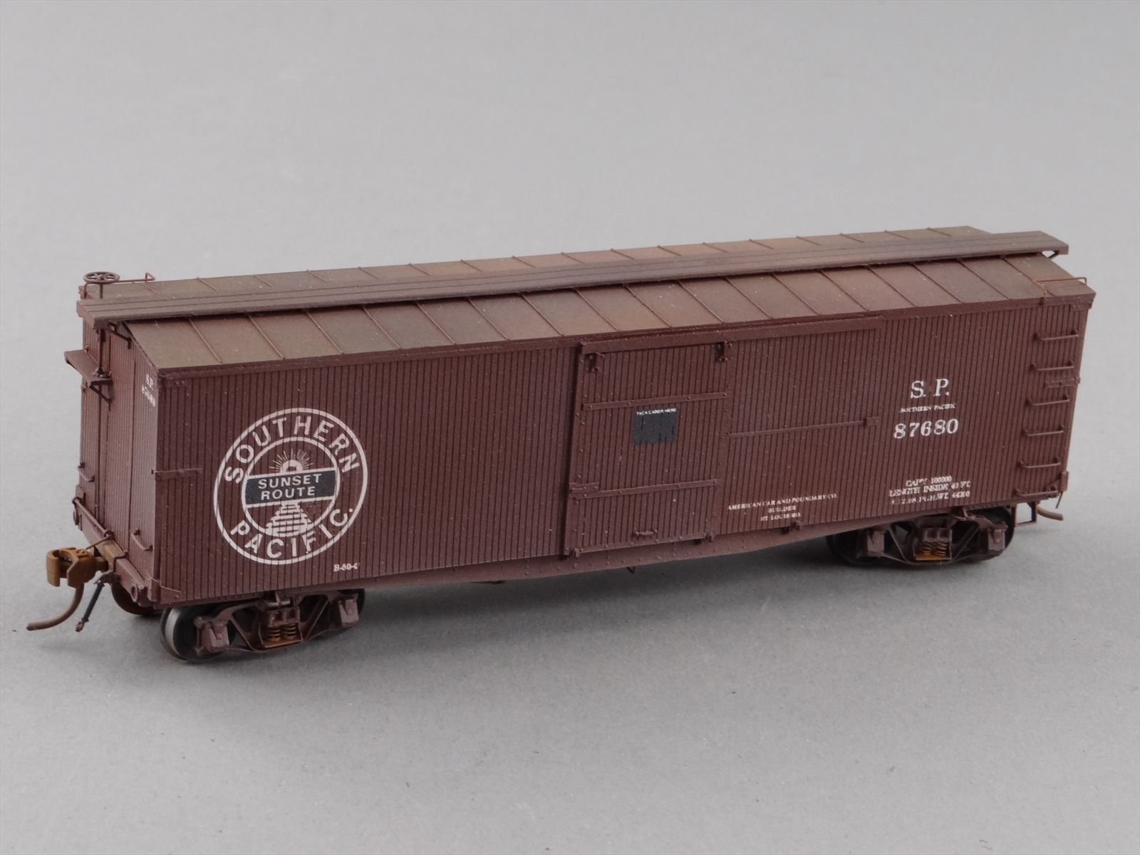 HO Westerfield 1701 Pro Built Kit - SP Southern Pacific Sunset Route B-50-4 Box Car #87680 - Custom