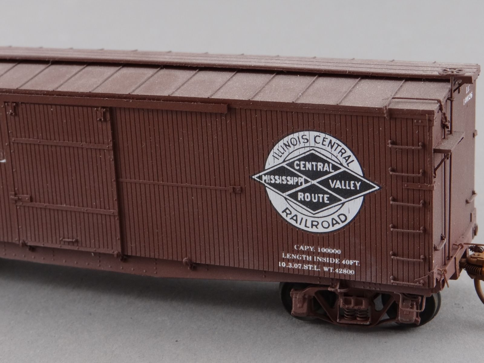 HO Westerfield 1703 Pro Built Kit - IC Illinois Central B-50-4 Box Car #140126 - Custom