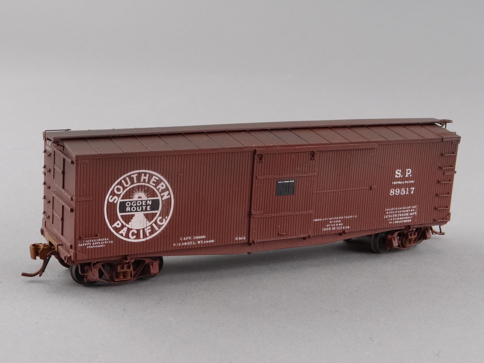 HO Westerfield 1704 Pro Built Kit - SP Southern Pacific Ogden Route B-50-4 Box Car #89517 - Custom