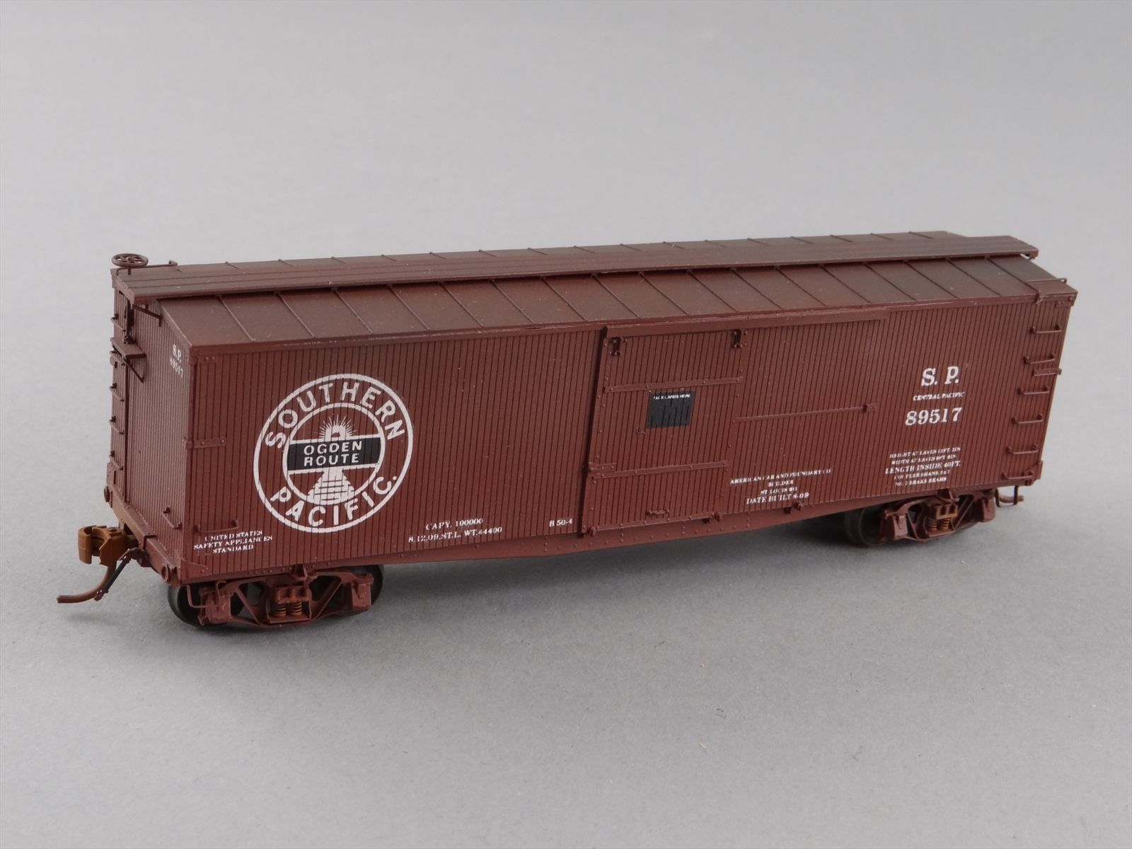 HO Westerfield 1704 Pro Built Kit - SP Southern Pacific Ogden Route B-50-4 Box Car #89517 - Custom
