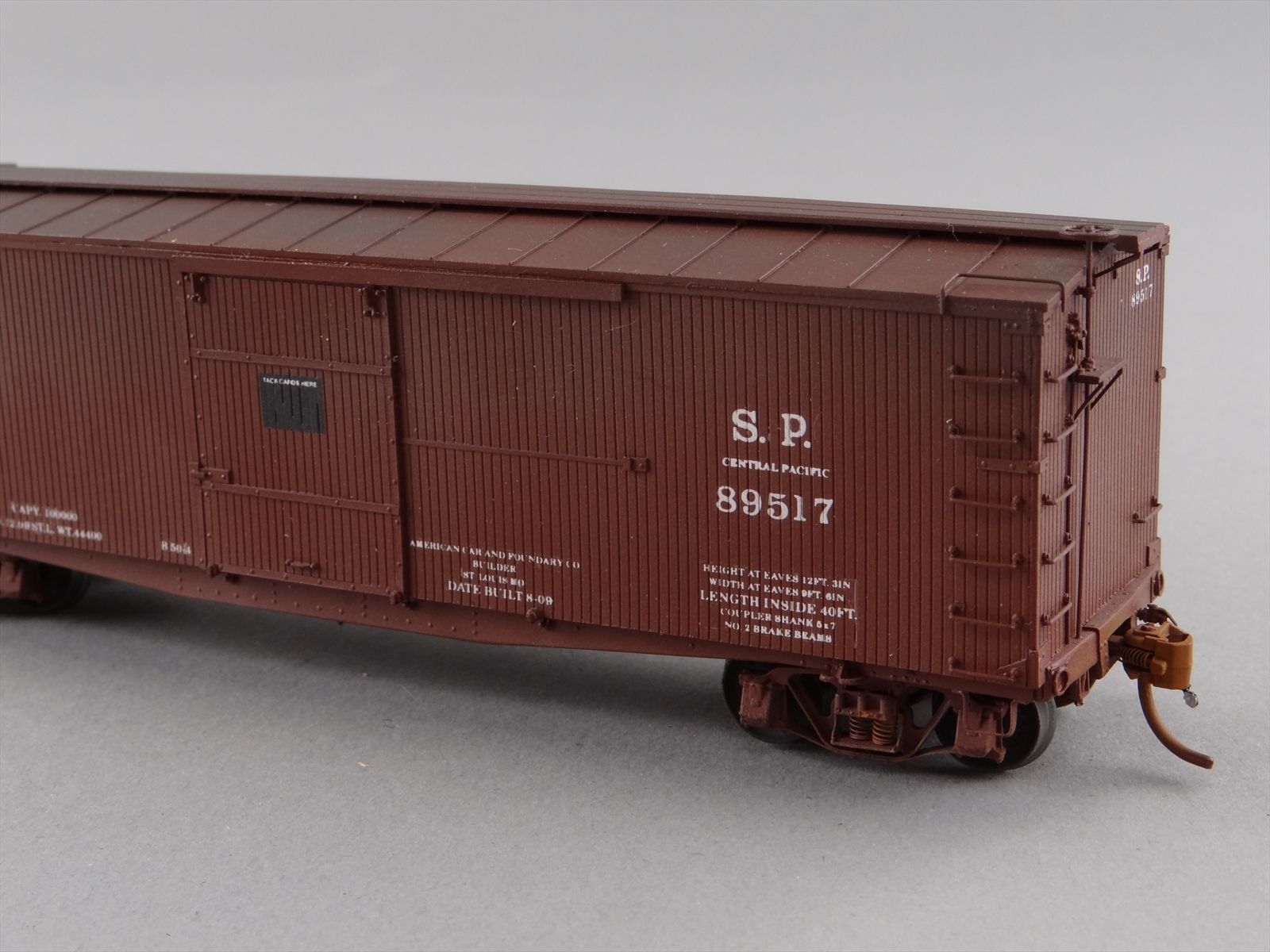 HO Westerfield 1704 Pro Built Kit - SP Southern Pacific Ogden Route B-50-4 Box Car #89517 - Custom