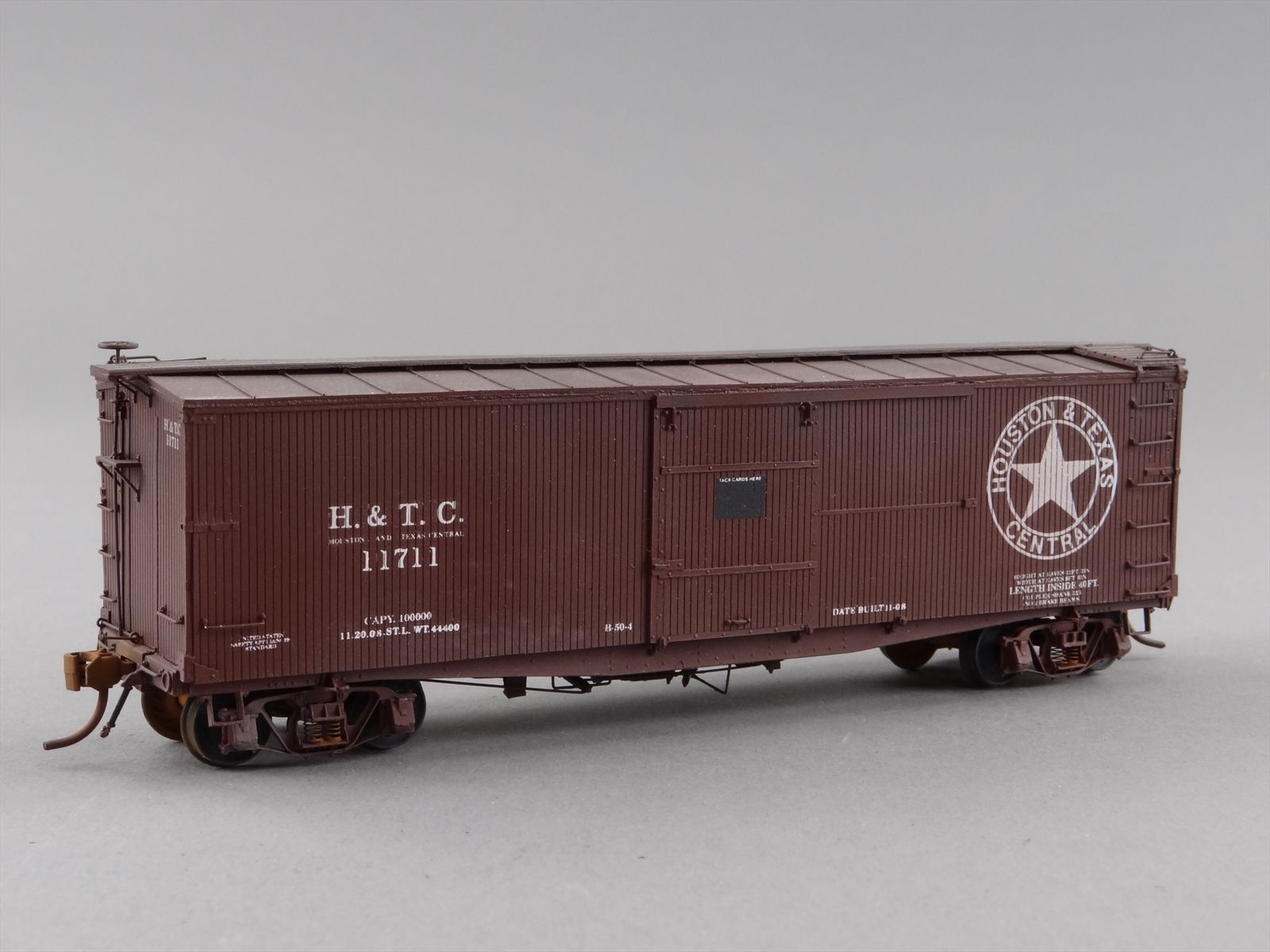 HO Westerfield 1716 Pro Built Kit - SP / H&TC Houston & Texas Central B-50-4 Box Car #11711 - Custom