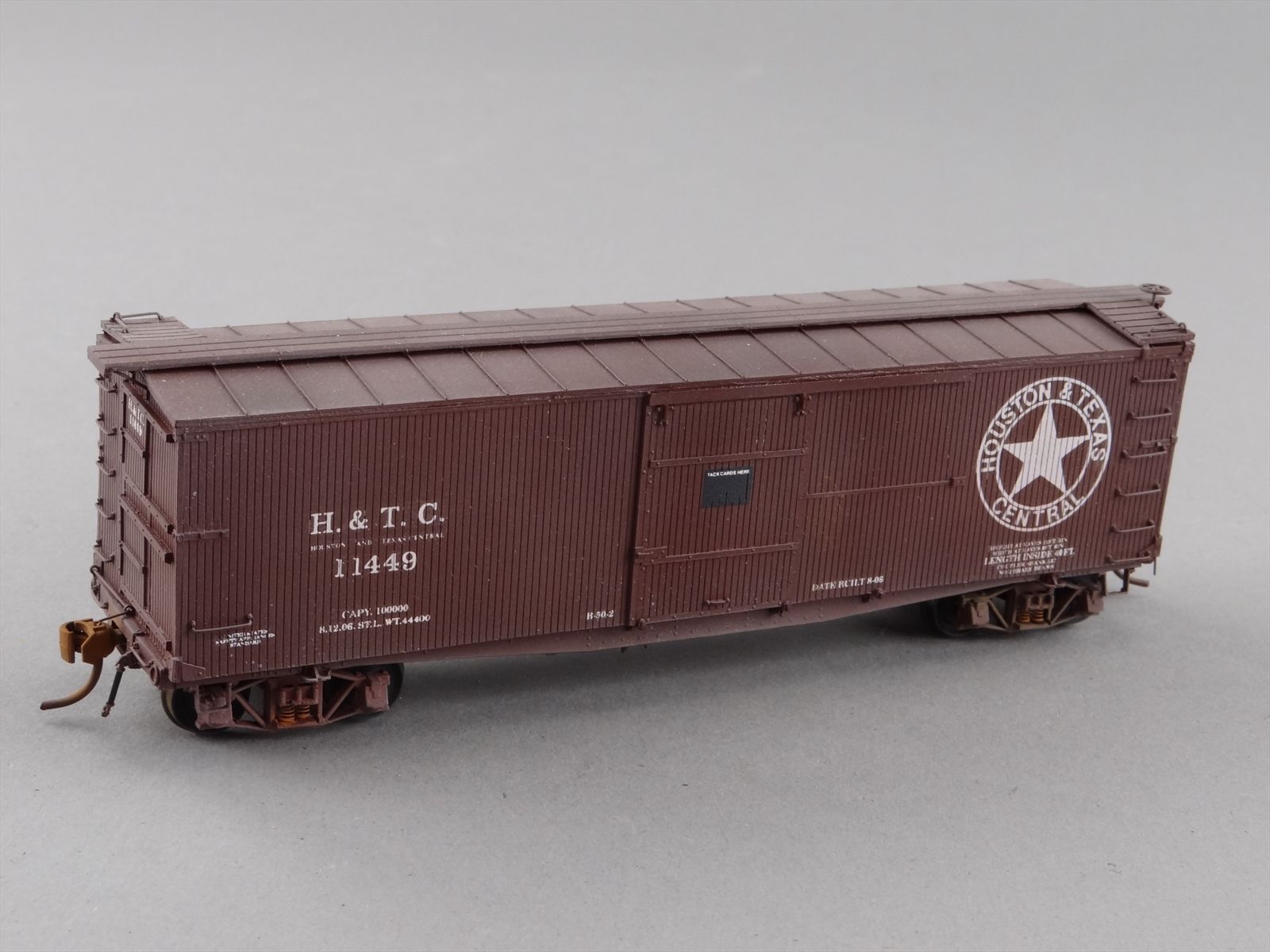HO Westerfield 1706 Pro Built Kit - SP / H&TC Houston & Texas Central B-50-4 Box Car #11449 - Custom