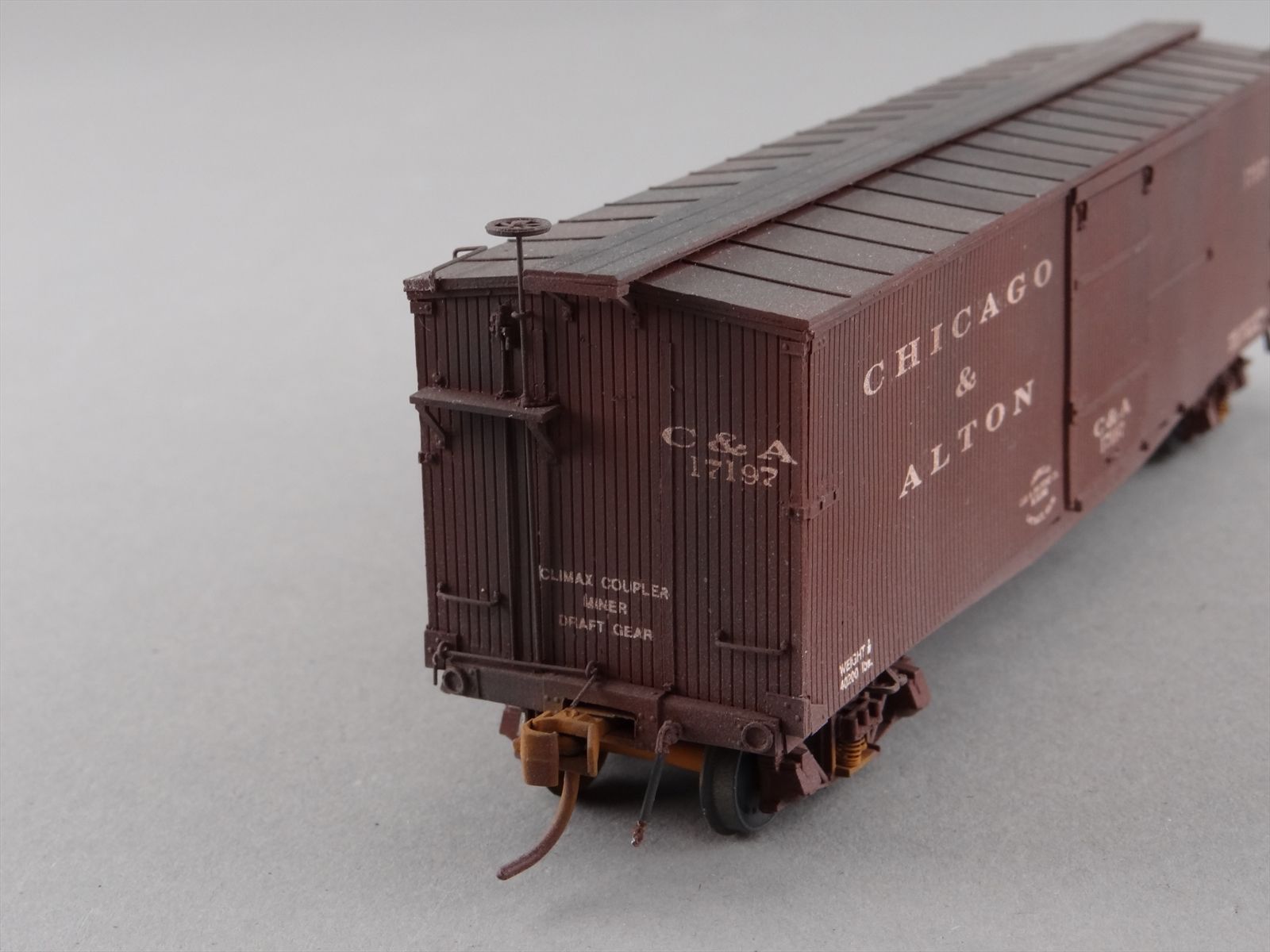 HO Westerfield 1718 Pro Built Kit - SP / C&A Chicago & Alton B-50-2 Box Car #17197 - Custom