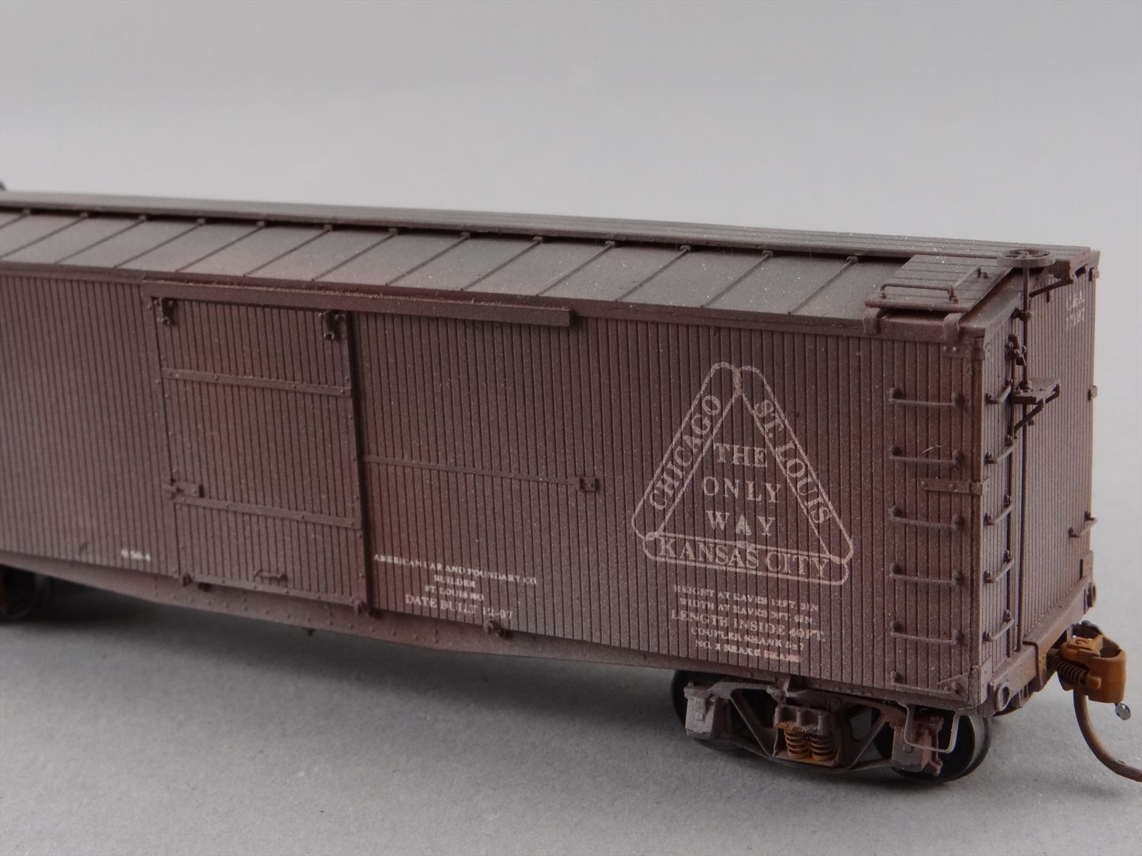 HO Westerfield 1708 Pro Built Kit - SP / C&A Chicago & Alton B-50-4 Box Car #17197 - Custom