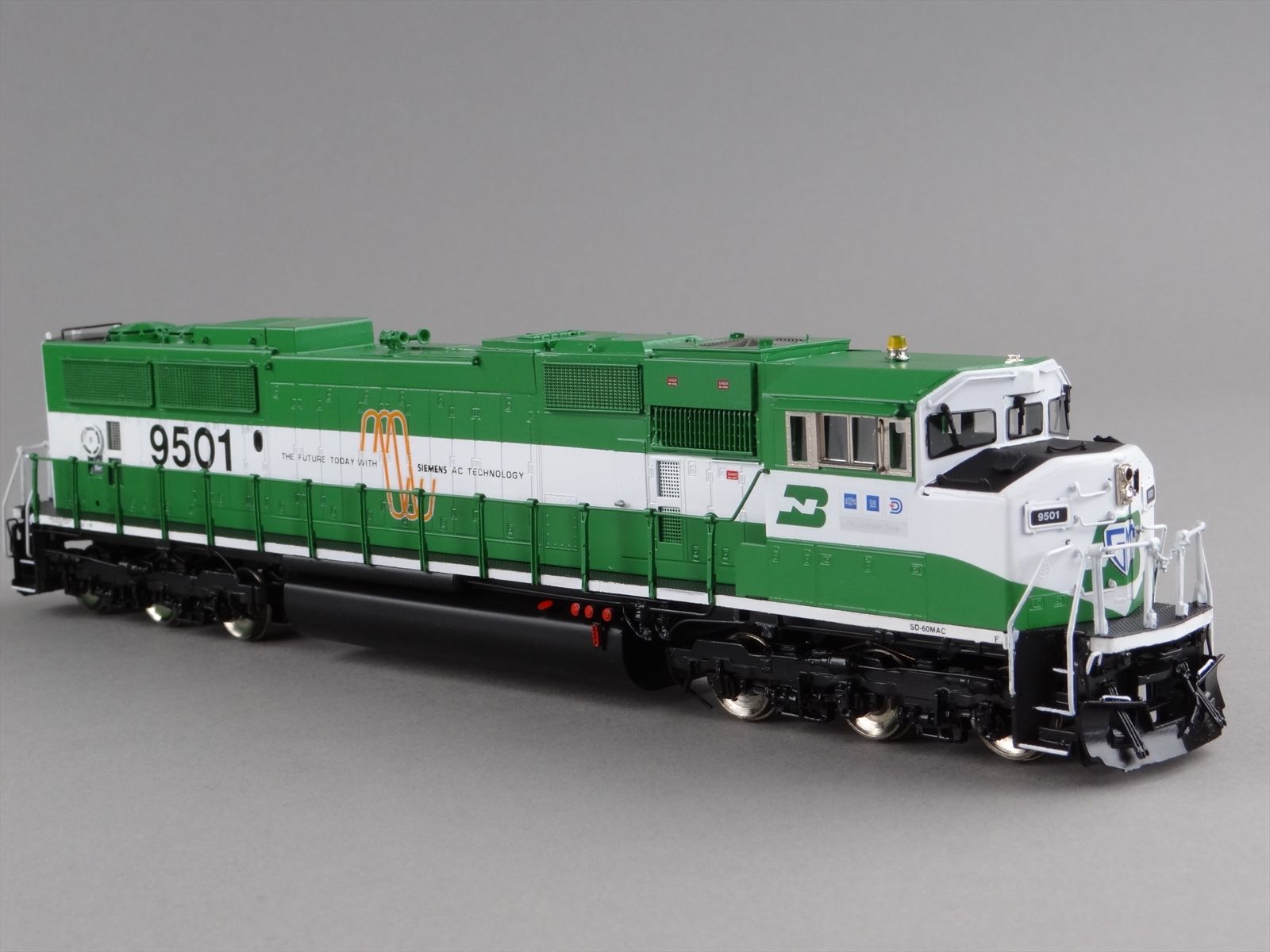 HO Brass Model Train - OMI 5846.1 BN Burlington Northern EMD SD60MAC ...