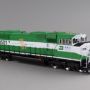HO Brass Model Train - OMI 5846.1 BN Burlington Northern EMD SD60MAC ...