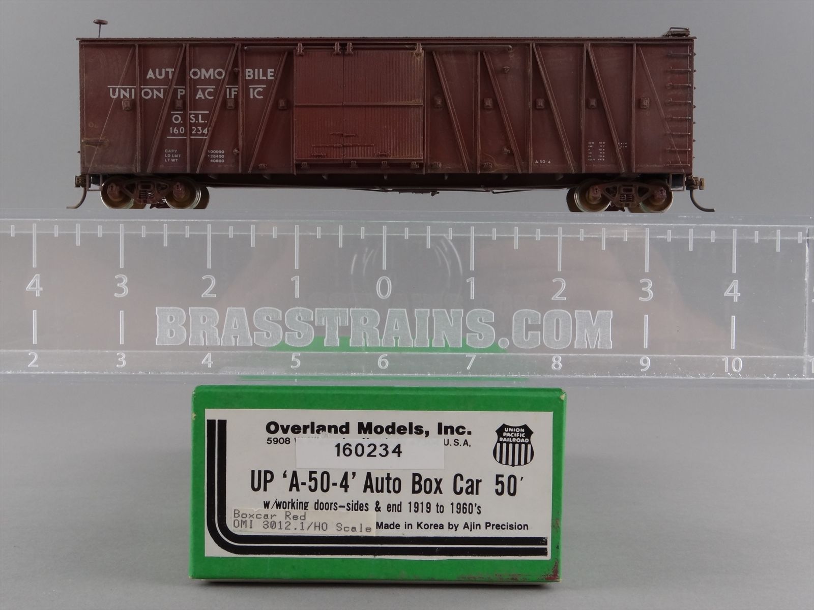 HO Brass OMI 3012 Overland UP Union Pacific A-50-4 50' Auto Box Car ...