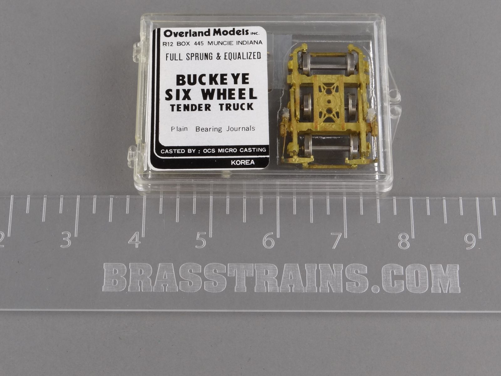 HO Brass OMI Overland Buckeye Six Wheel Tender Truck - 1 Pair - Plain ...