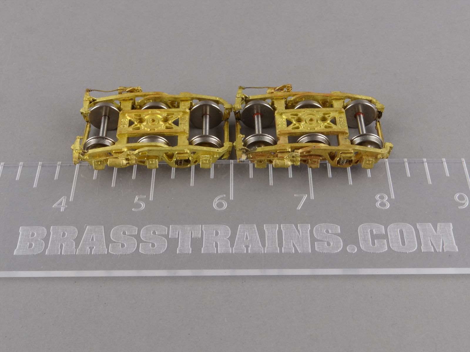 HO Brass OMI Overland Buckeye Six Wheel Tender Truck - 1 Pair - Plain ...