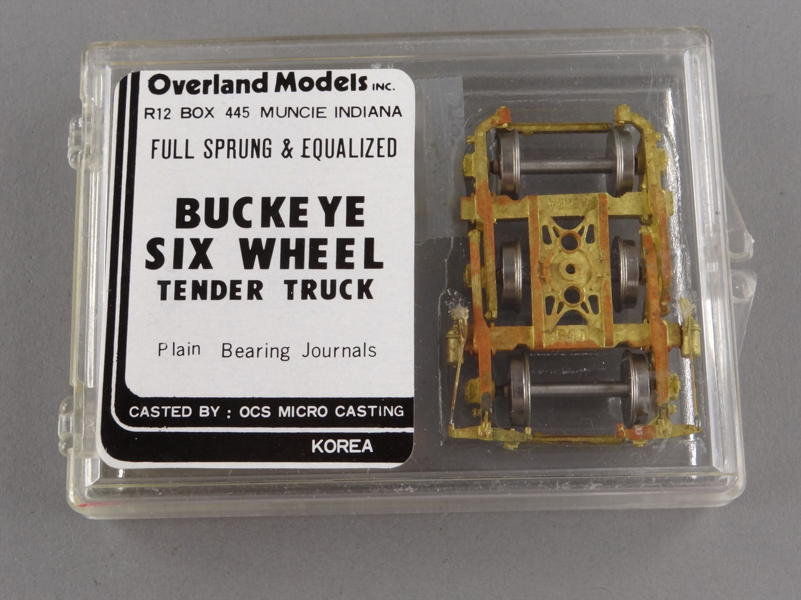 HO Brass OMI Overland Buckeye Six Wheel Tender Truck - 1 Pair - Plain ...