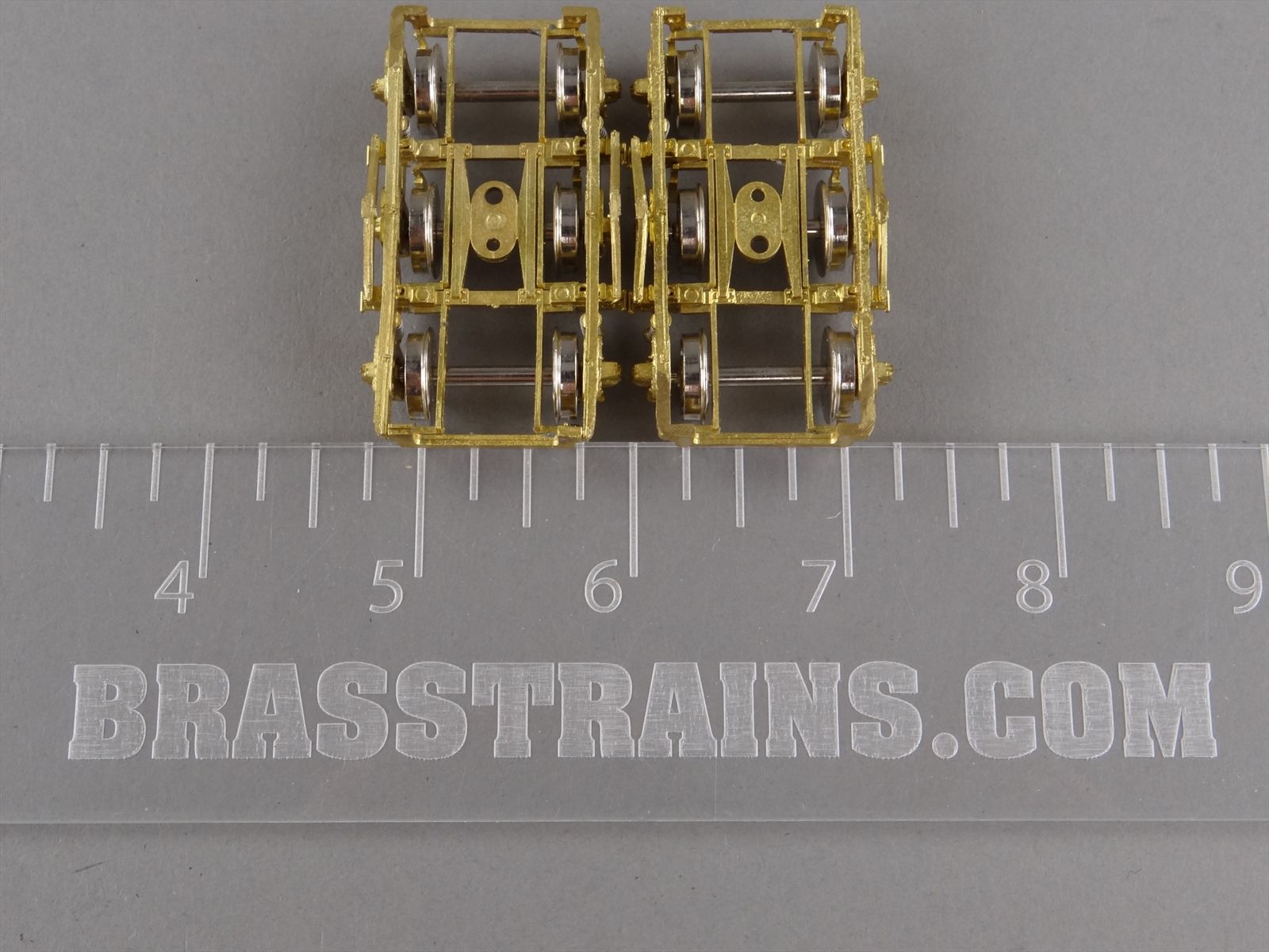 HO Brass PSC Precision Scale 33178 Passenger 3-Axle 6-Wheel Truck - 1 ...