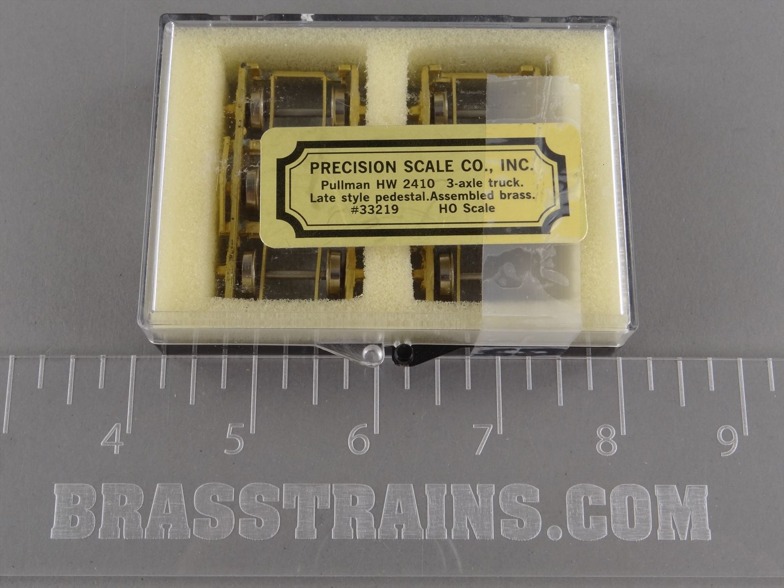 HO Brass PSC Precision Scale 33219 Passenger 3-Axle 6-Wheel Truck - 1 ...