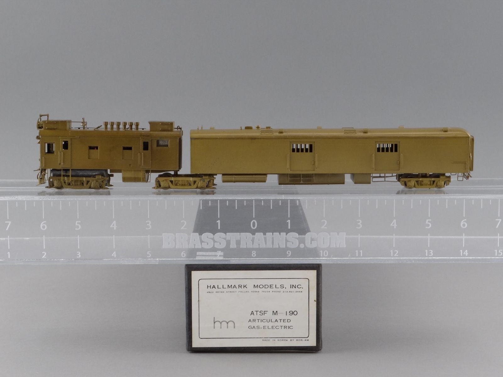 HO Brass Model Train - Hallmark ATSF Santa Fe M-190 Articulated Gas ...