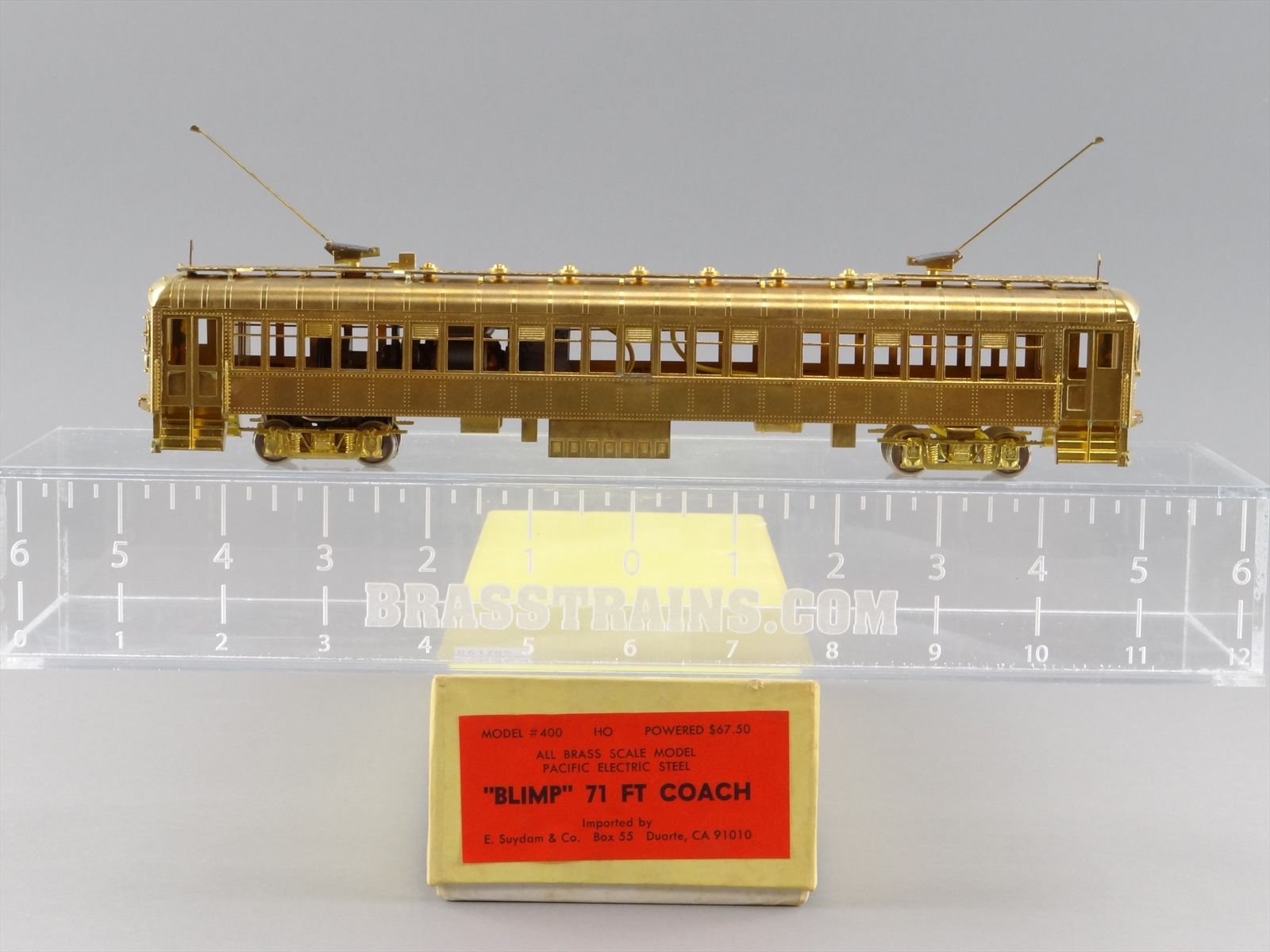 HO Brass Model Train - Suydam Orion 400 PE Pacific Electric Steel Blimp ...