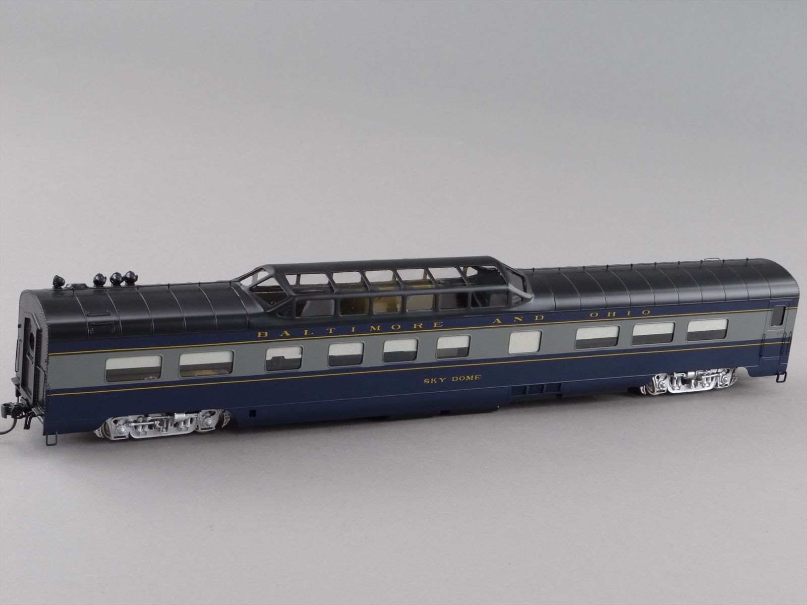 HO Brass Palace Car Co. Custom Series B&O Baltimore & Ohio Strata Dome ...