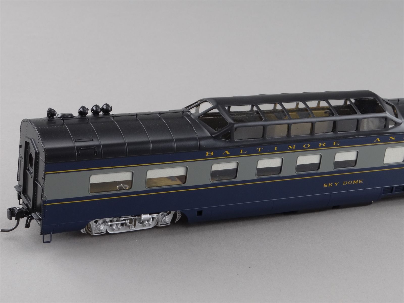 HO Brass Palace Car Co. Custom Series B&O Baltimore & Ohio Strata Dome ...