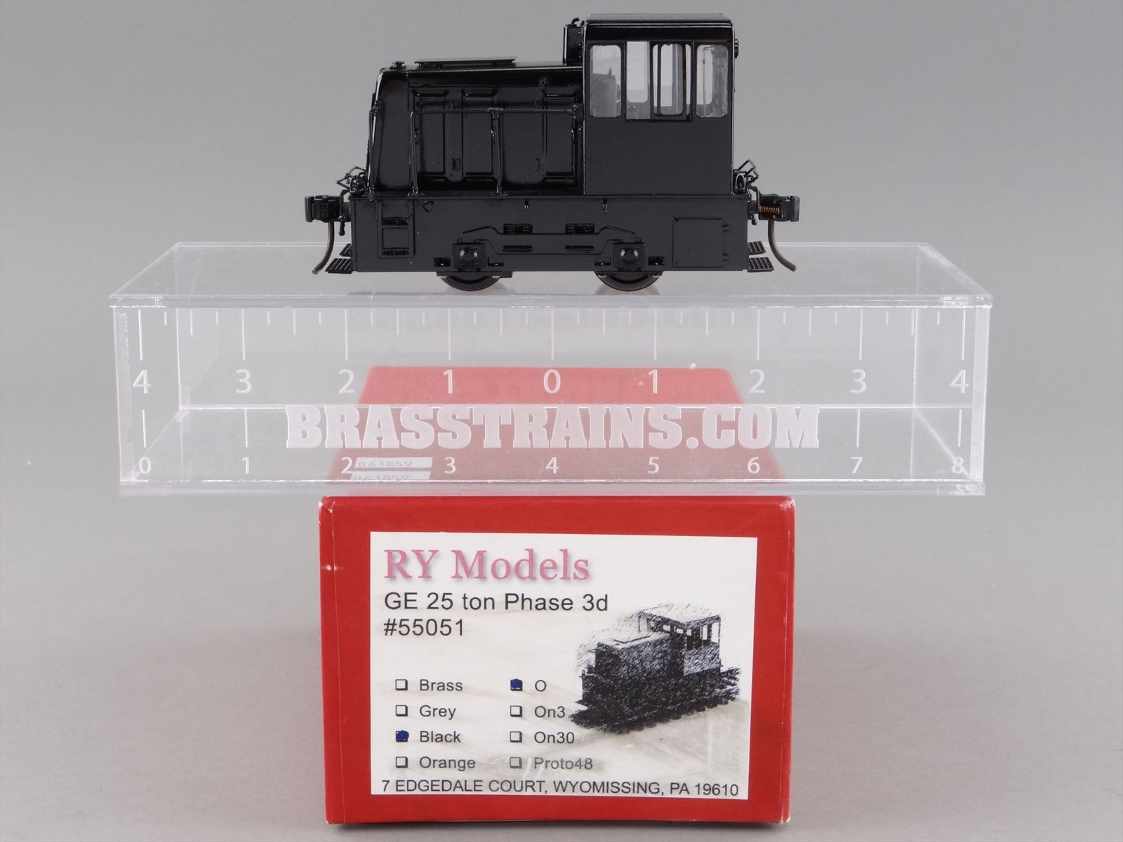 O 2-Rail Brass RYM RY 55051 Rich Yoder GE 25 Ton Diesel Switcher Phase ...