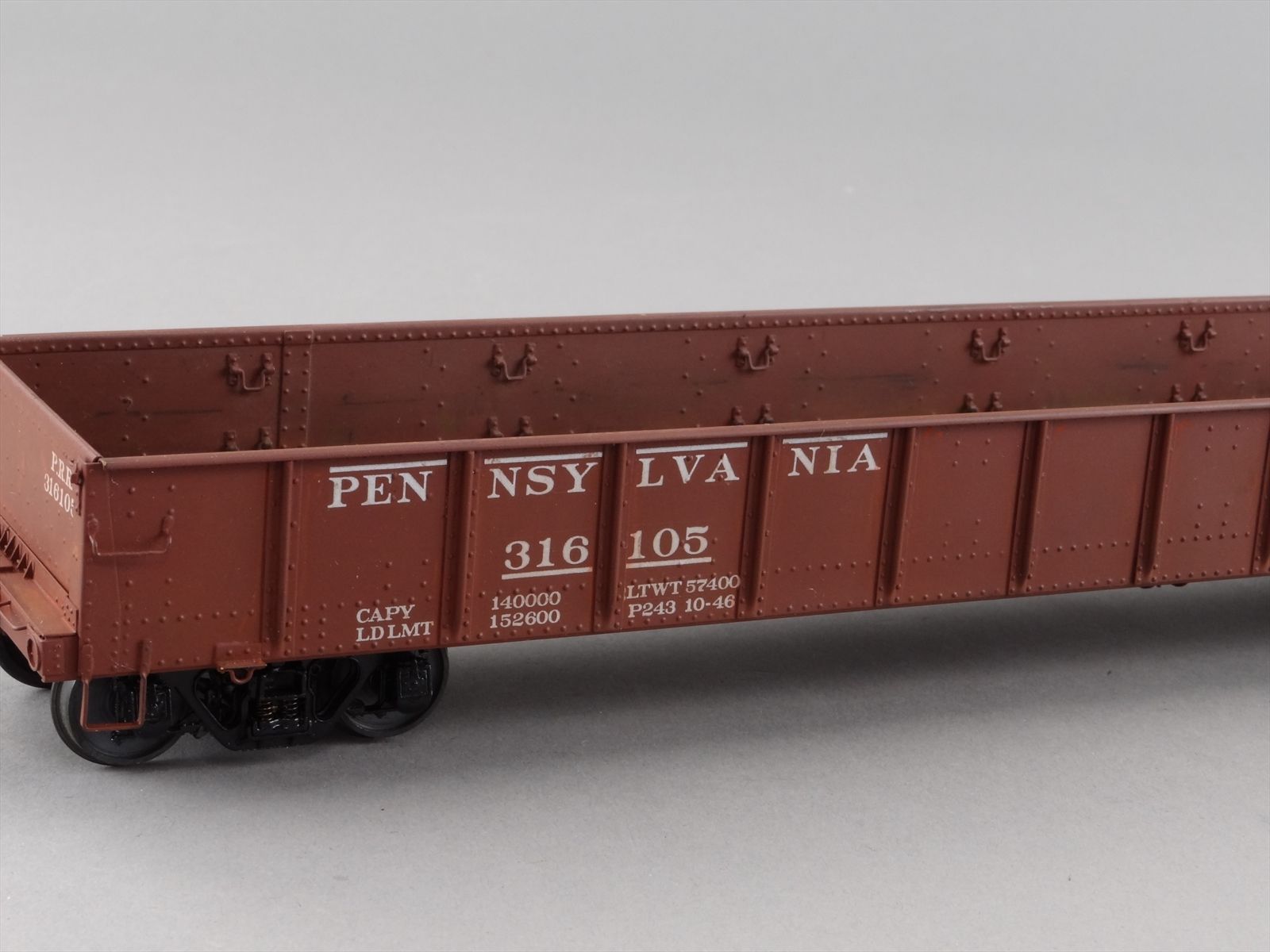 O 2-Rail Brass RYM RY Rich Yoder PRR 46' Steel Mill Gondola #316105 ...