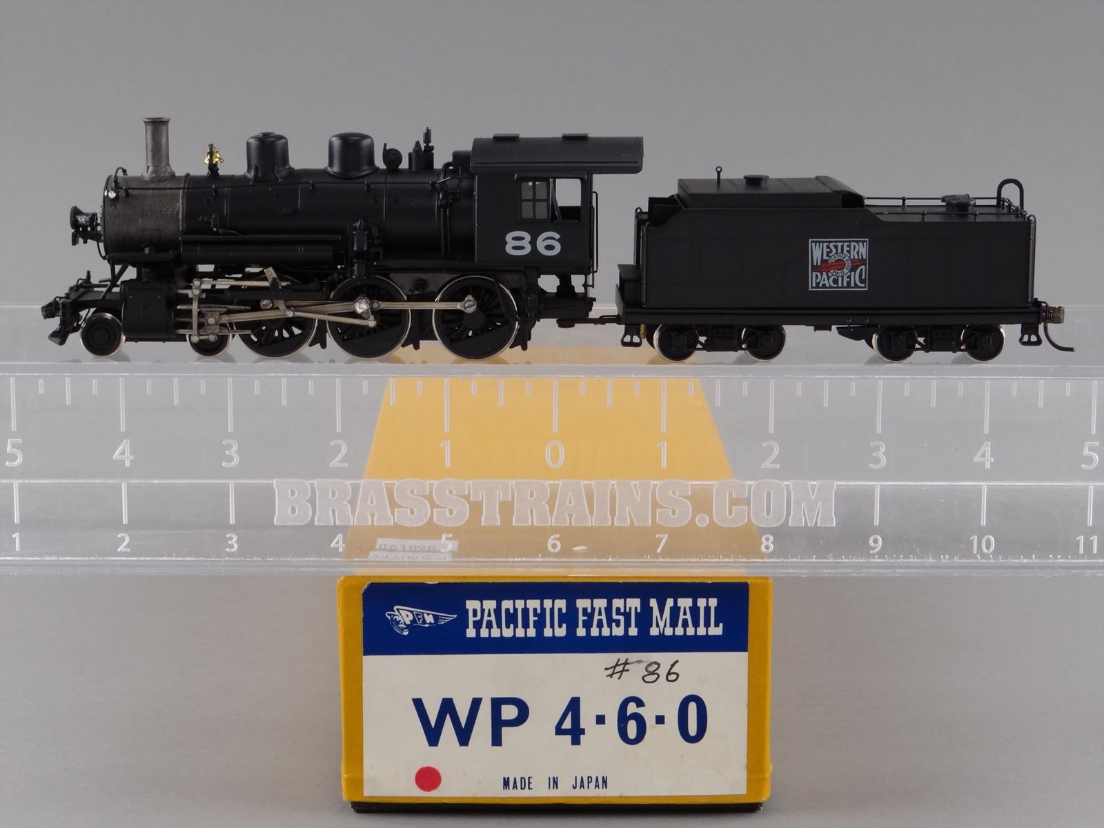 HO Brass Model Train - PFM Pacific Fast Mail WP Western Pacific 4-6-0 ...