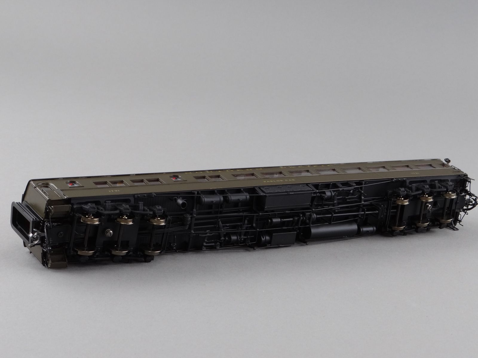 HO Brass W&R NP Northern Pacific Pullman Green Parlor Passenger Car ...